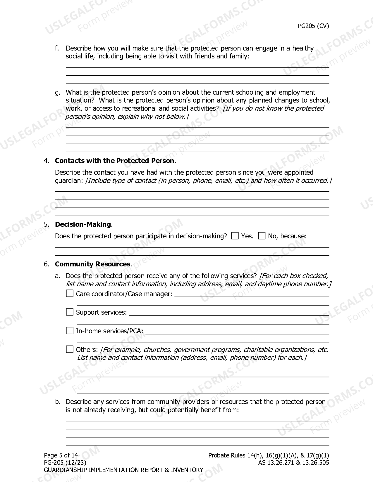 Alaska Guardianship Implementation Report and Inventory | US Legal Forms