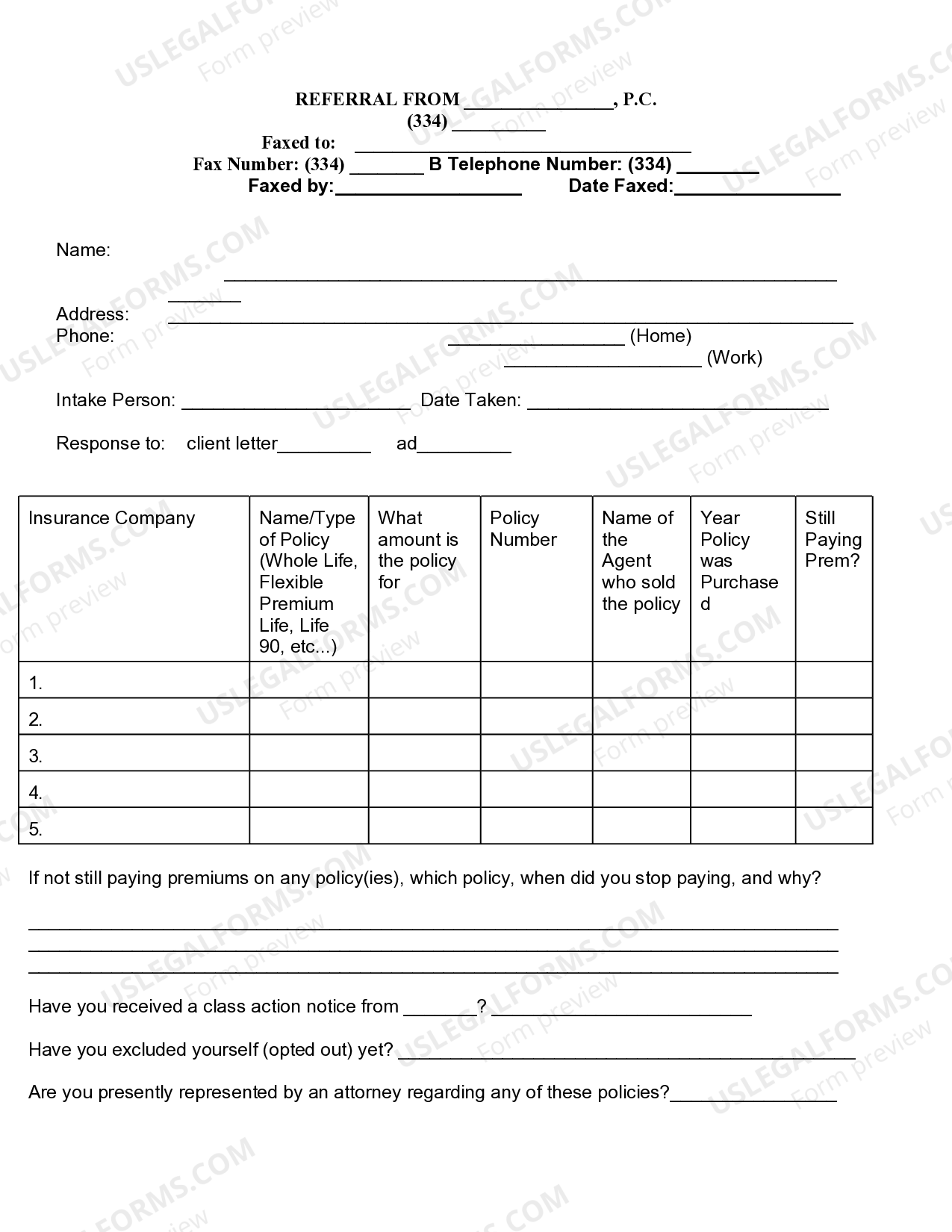 Alabama Interviewing Insurance Fraud Form | US Legal Forms