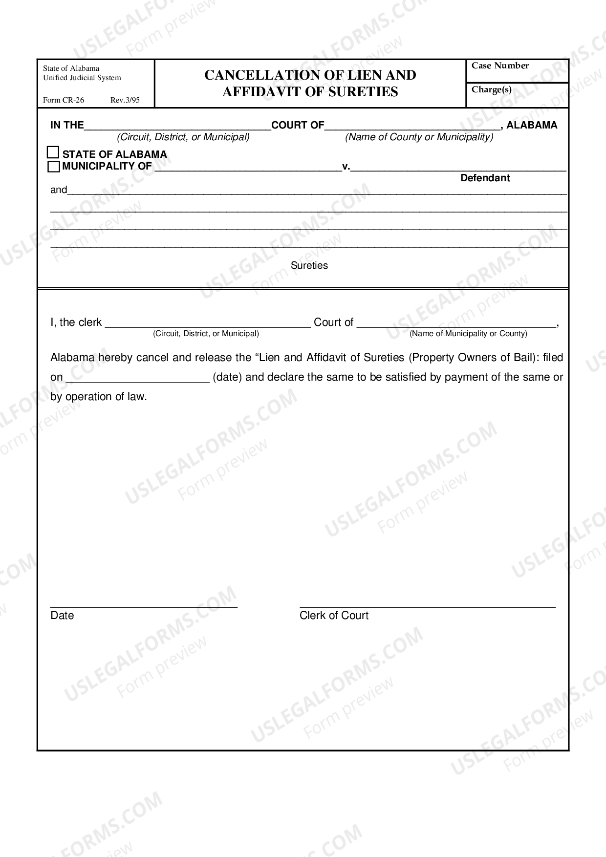 Affidavit Of Cancellation With No Financial Obligation | US Legal Forms