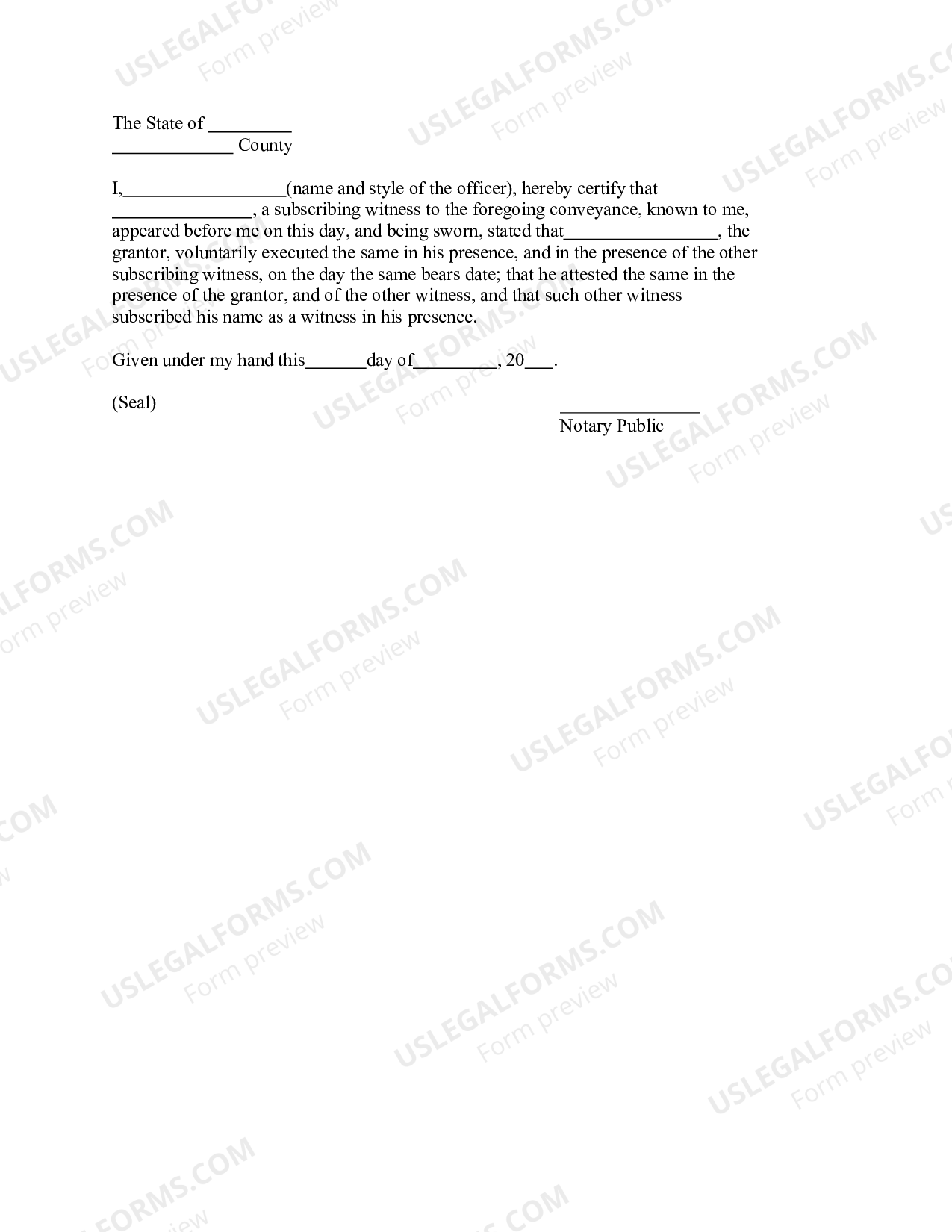 Alabama Acknowledgment of Probate of Conveyance | US Legal Forms