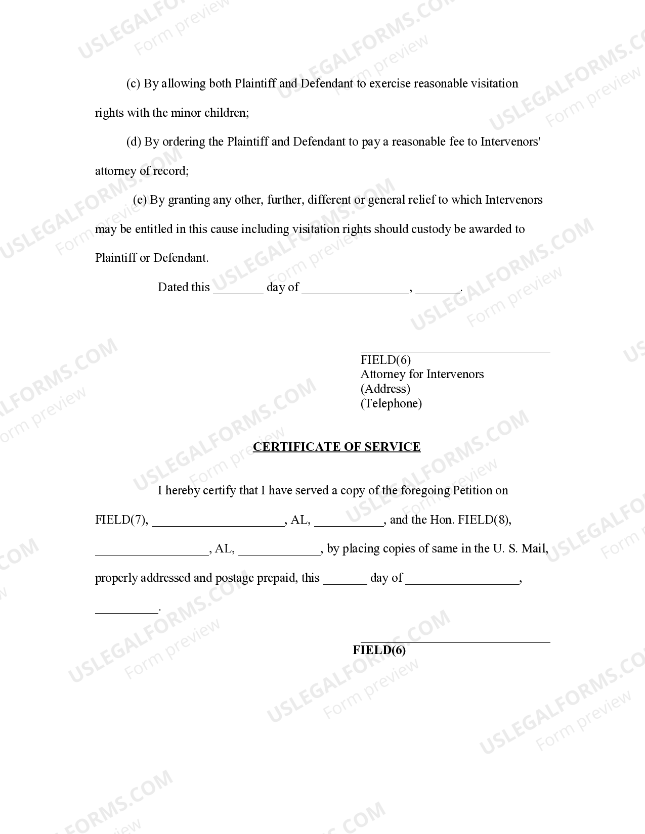 Alabama Petition to Intervene - What Is Motion To Intervene In Child ...