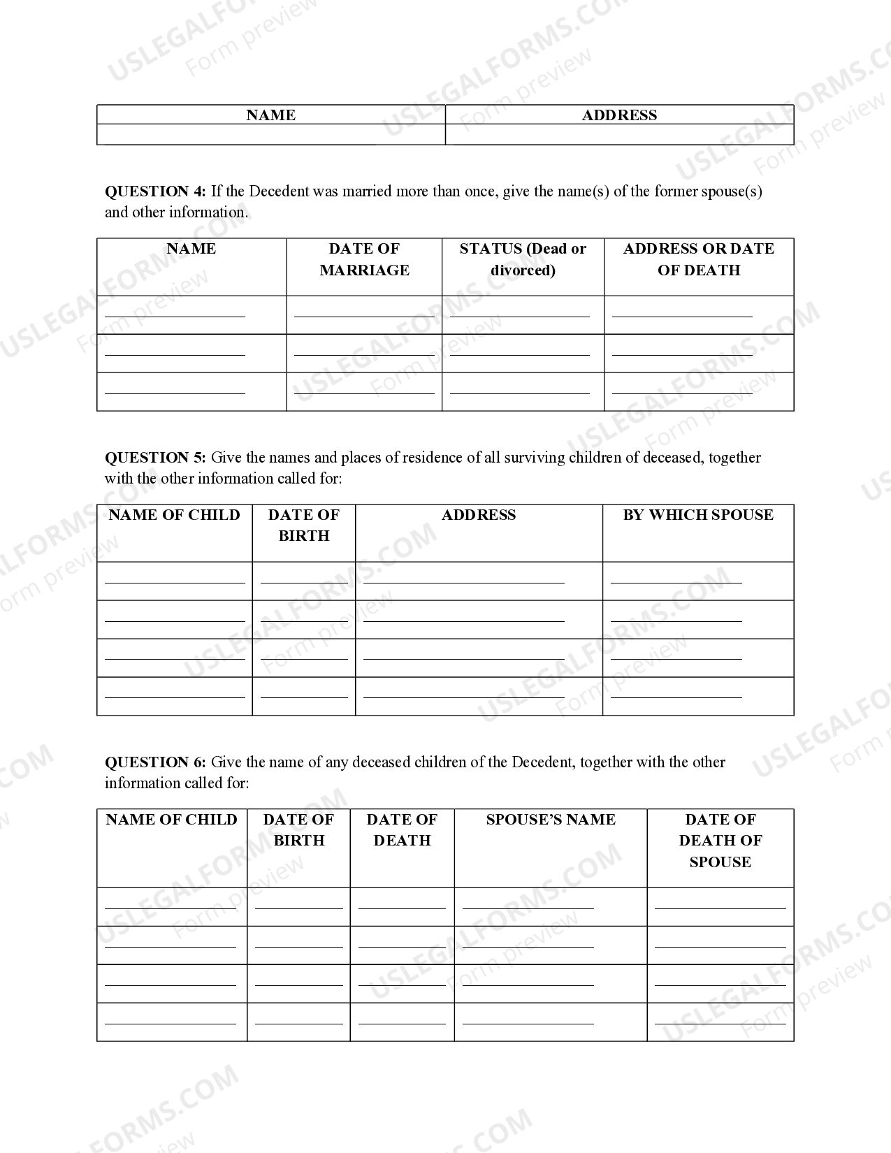 Alabama Affidavit of Heirship | US Legal Forms