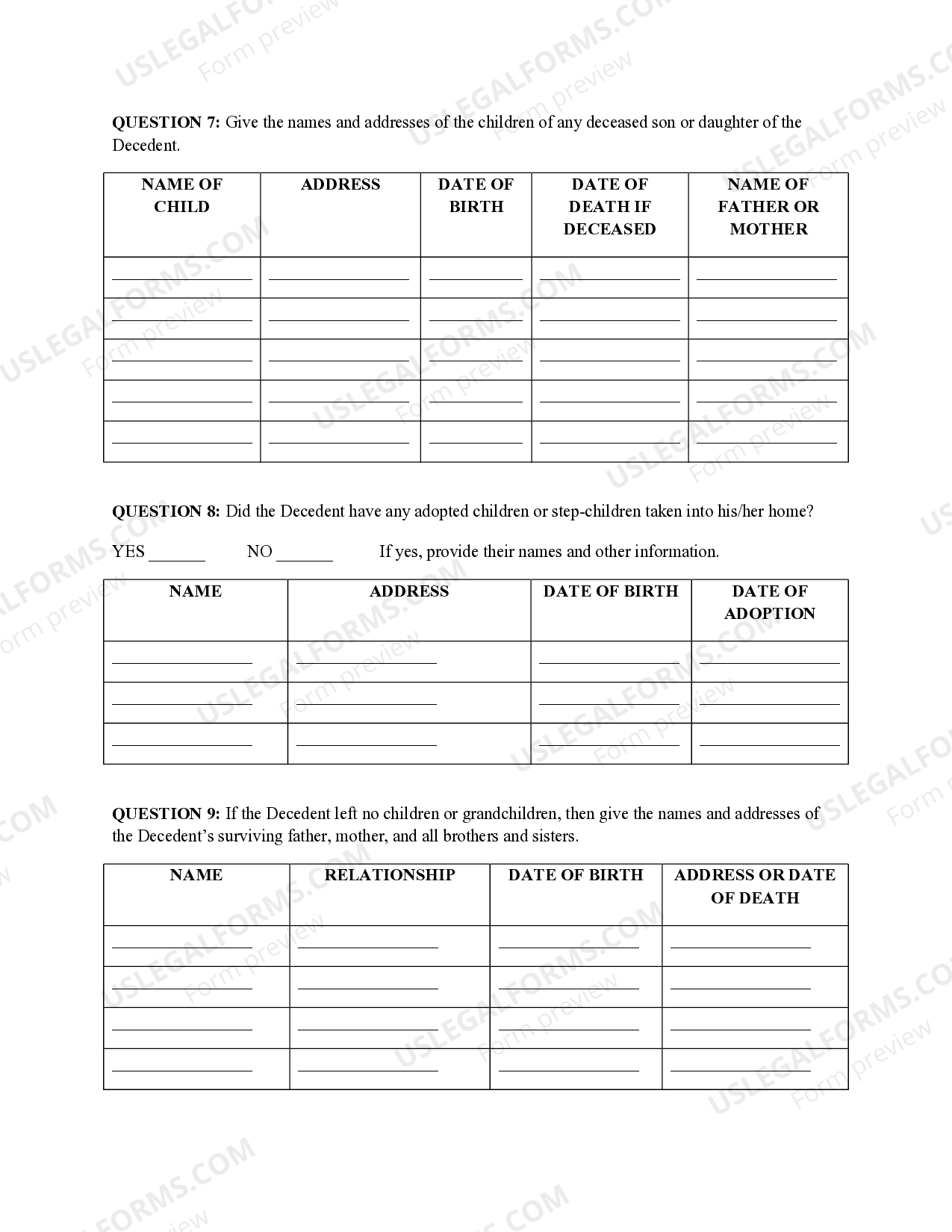 Alabama Affidavit of Heirship | US Legal Forms