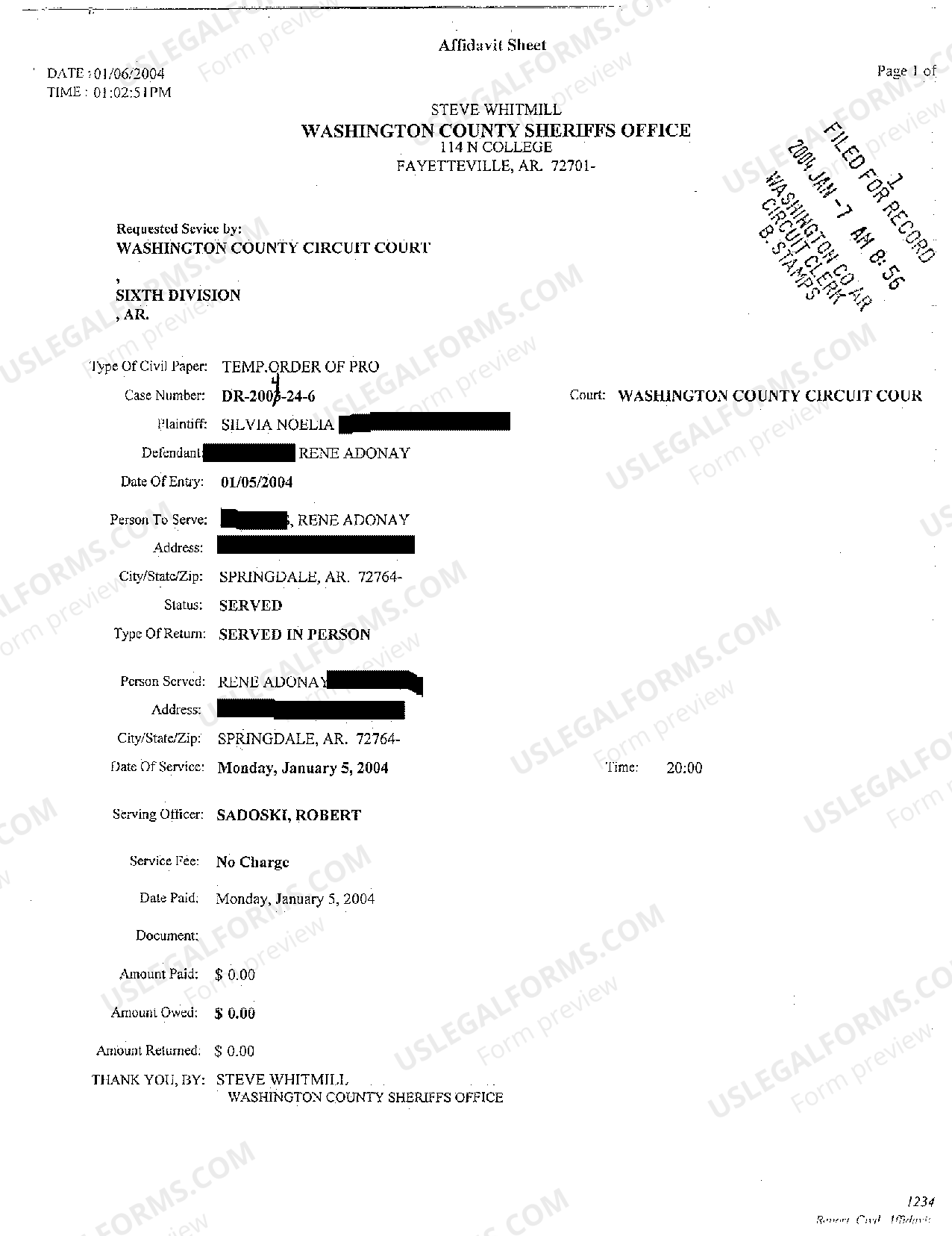 Arkansas Temporary Order of Protection | US Legal Forms