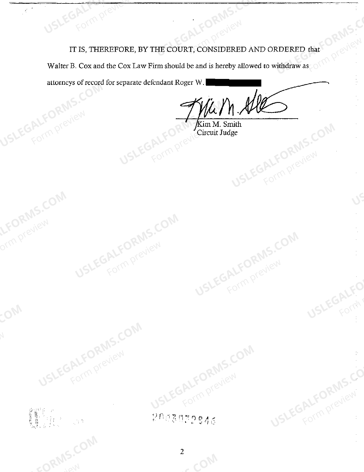 Order To Withdraw As Counsel For Motion | US Legal Forms