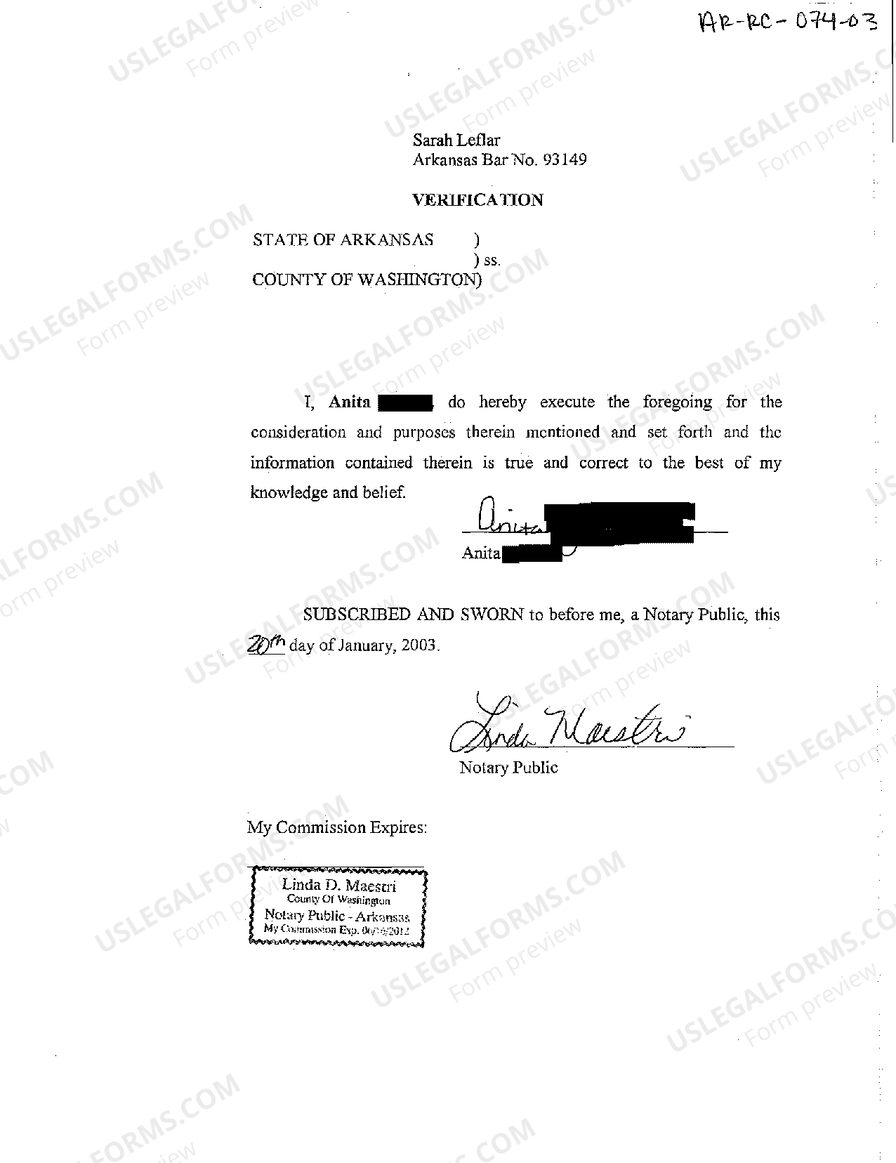 Arkansas Verification | US Legal Forms