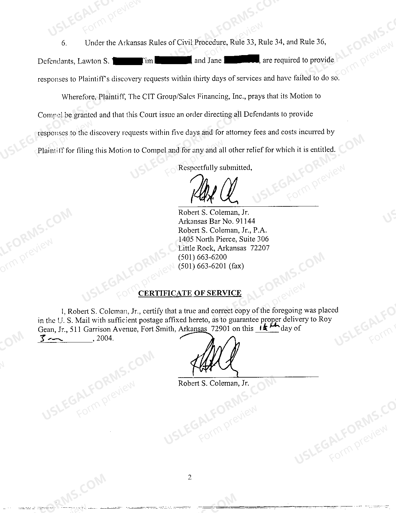 Arkansas Motion To Compel | US Legal Forms