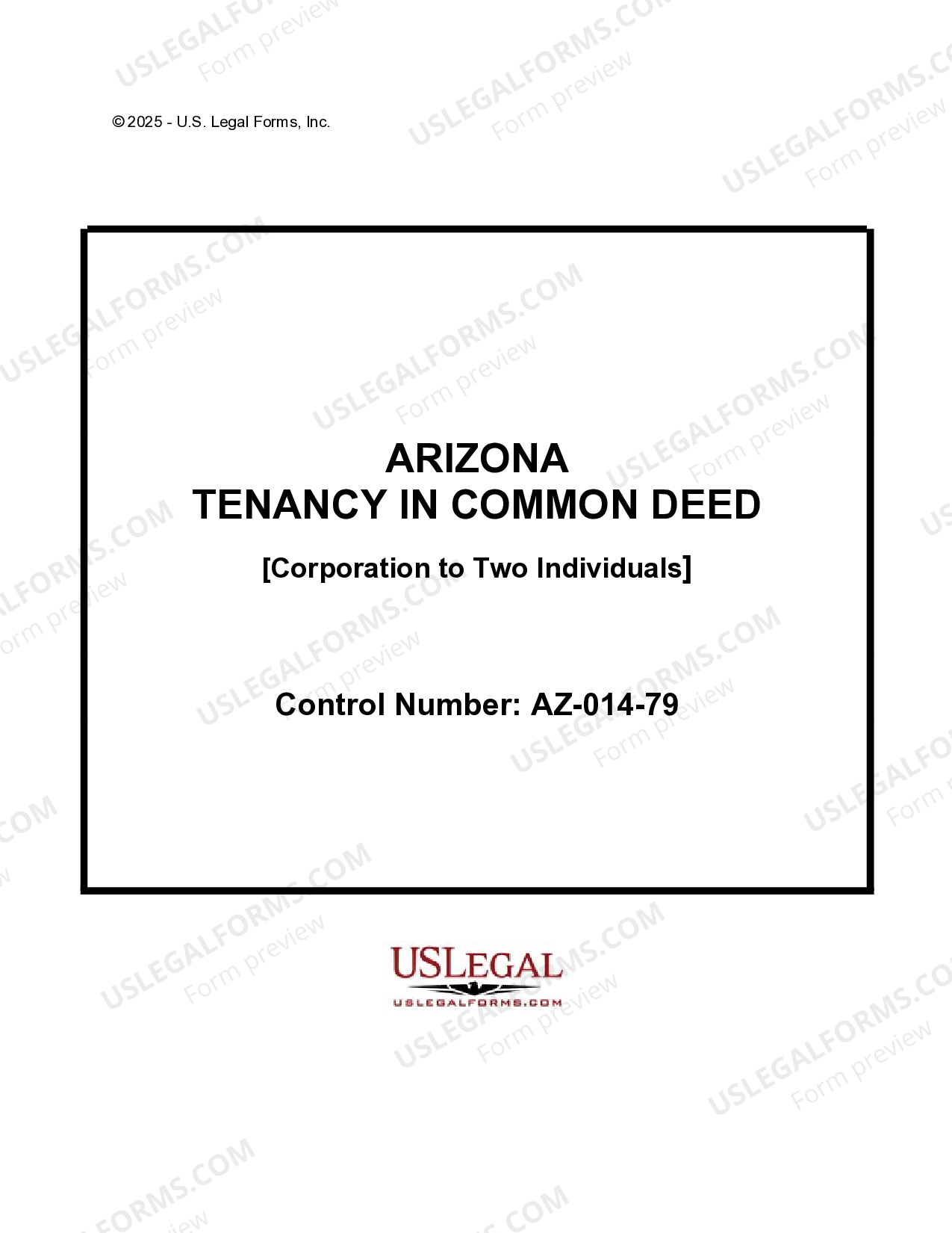 Arizona Tenancy in Common Deed from Corporation to Two Individuals ...