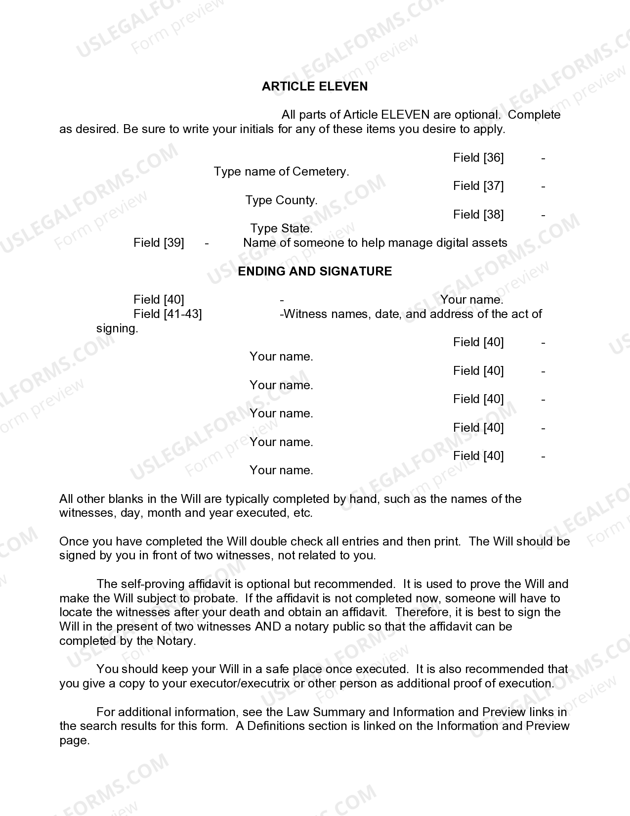 Arizona Mutual Wills Package of Last Wills and Testaments for Unmarried ...