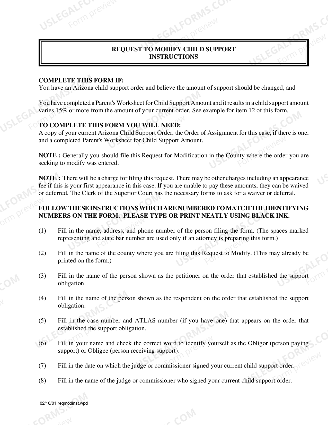 Arizona Child Support Modification - Arizona Child Support Modification ...