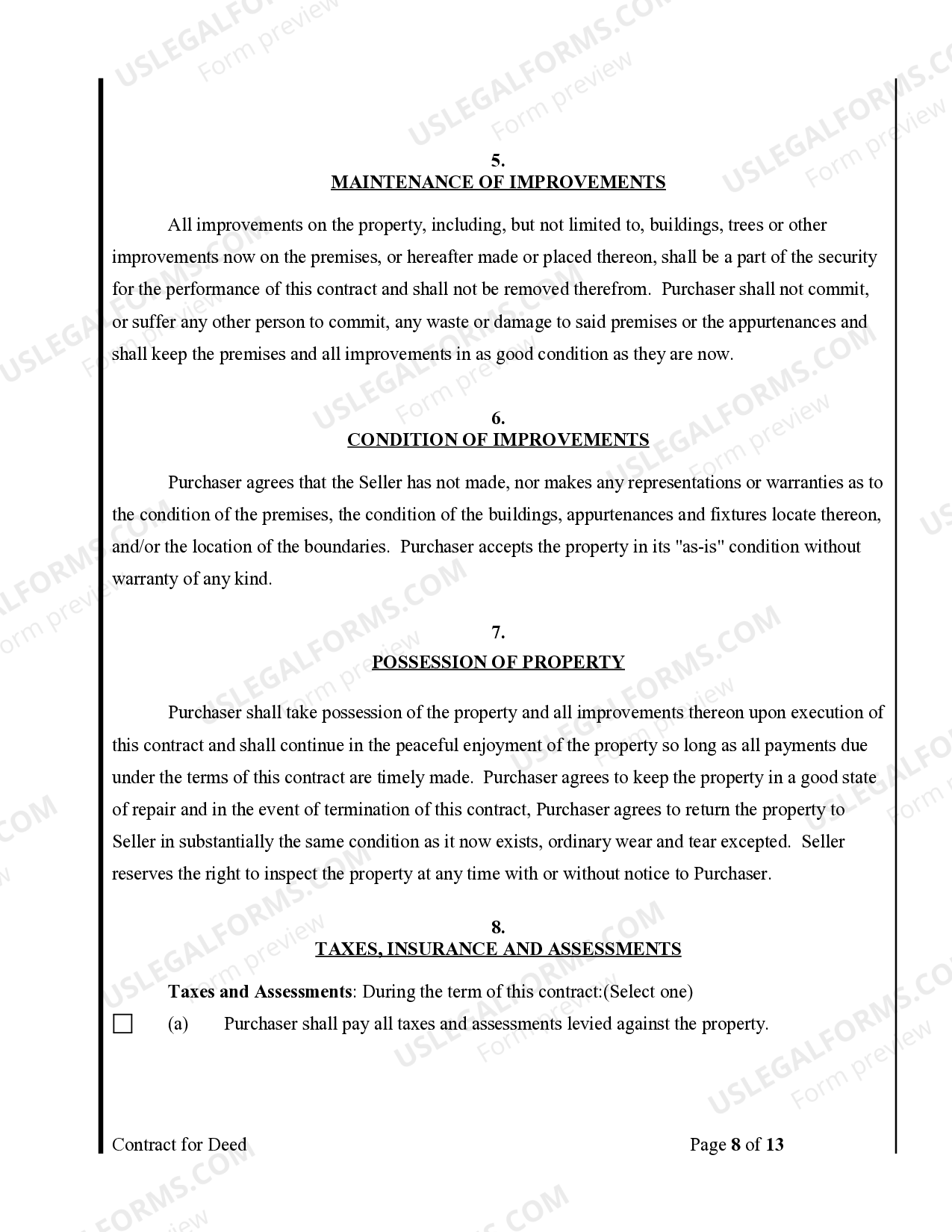 California Agreement Or Contract For Deed For Sale And Purchase Of Real California Agreement Or Contract For Deed For Sale And Purchase Of Real