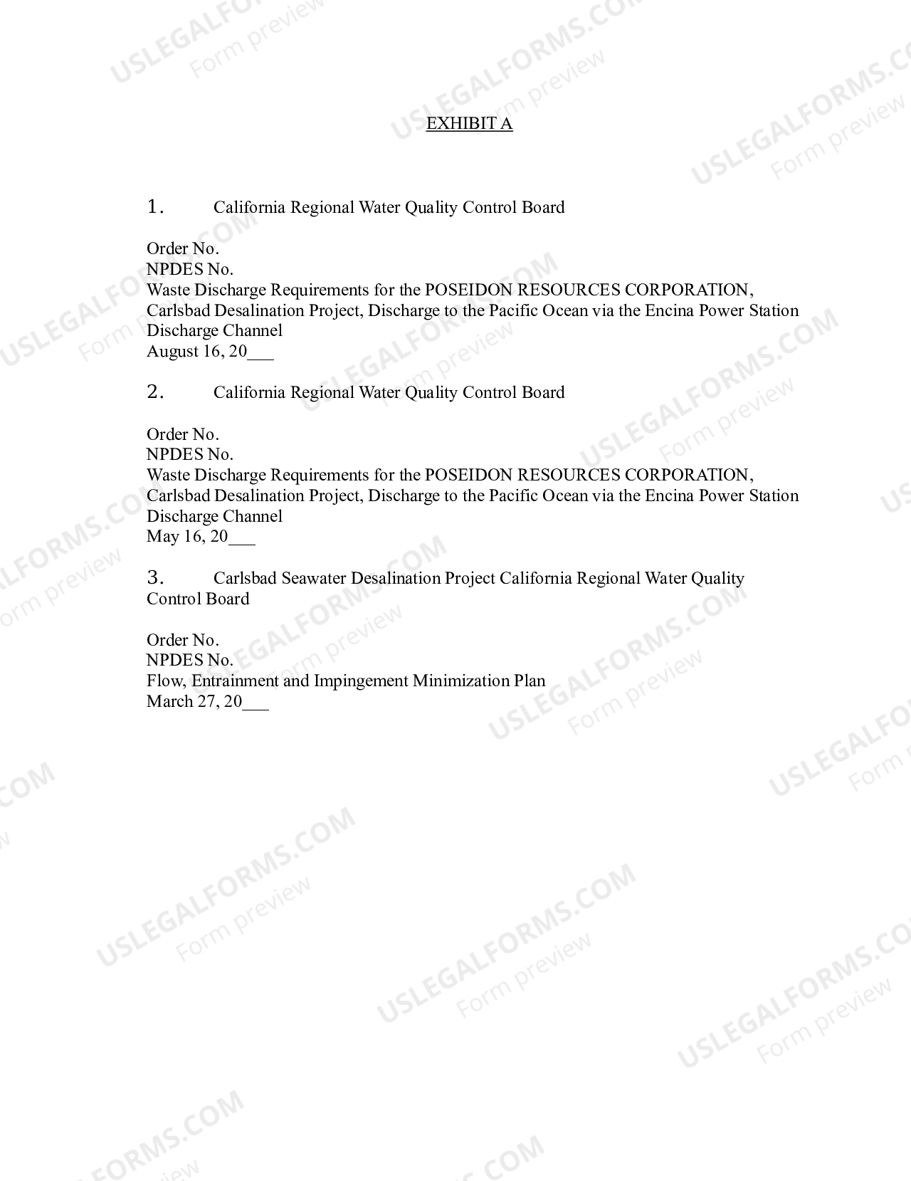 California Assignment and Assumption Agreement with the Regional Water ...