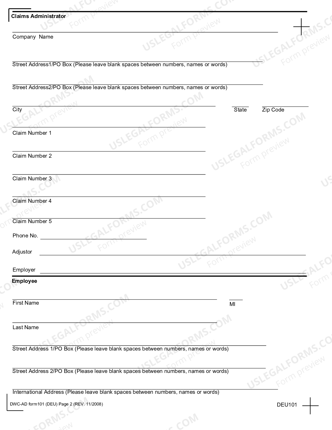 California Request for Summary Rating Determination for Workers ...