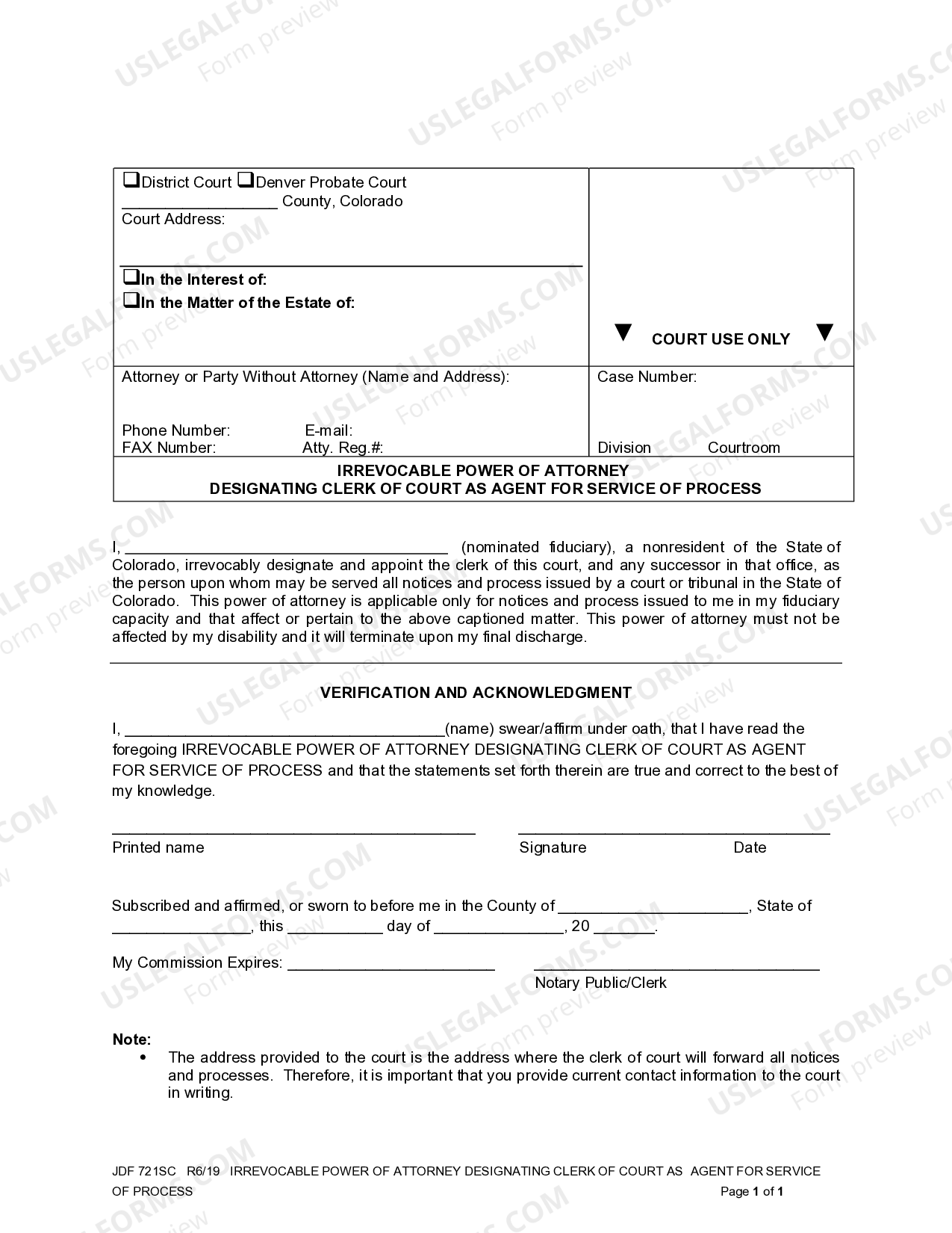 Irrevocable Power Of Attorney For Property | US Legal Forms