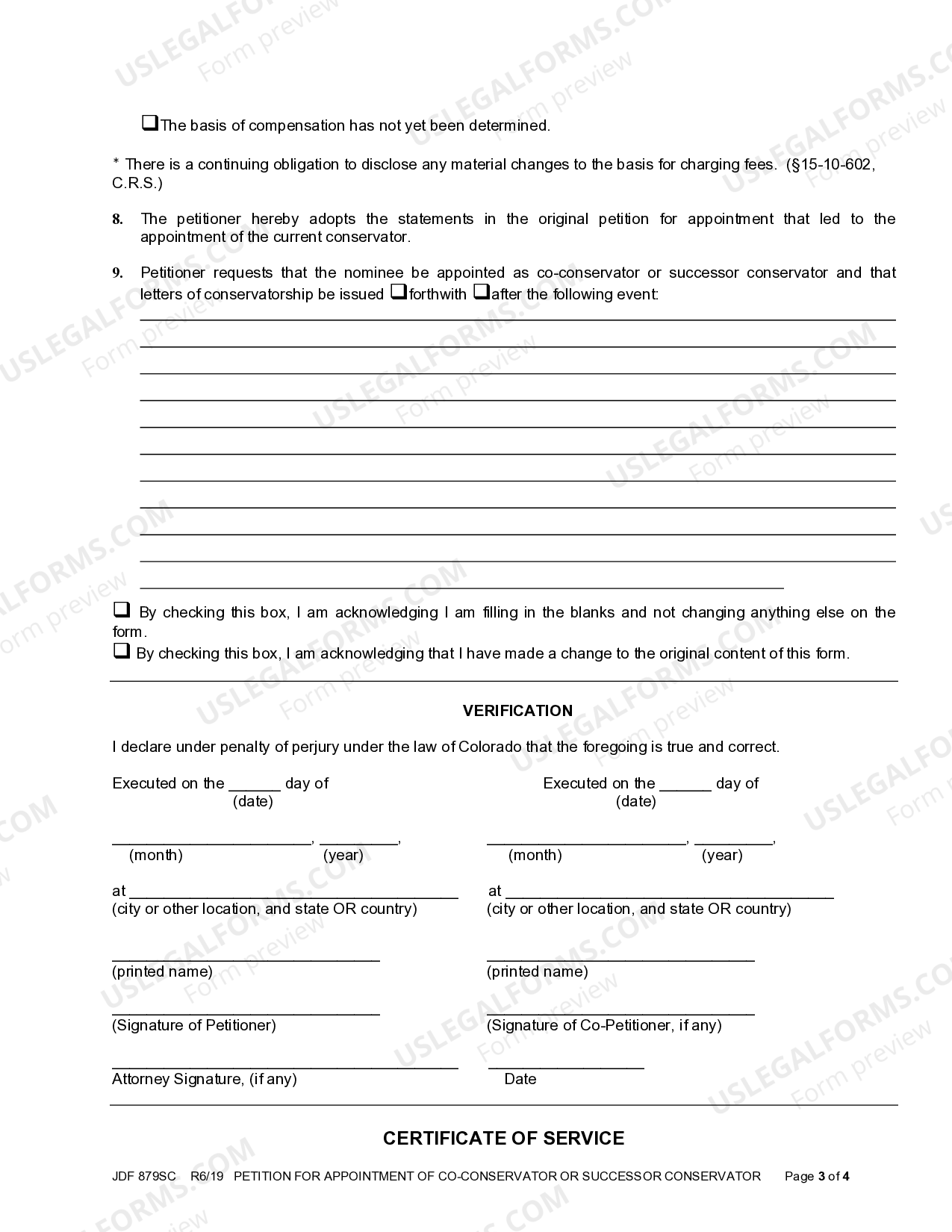 Colorado Petition For Appointment Of Co-Conservator or Successor ...