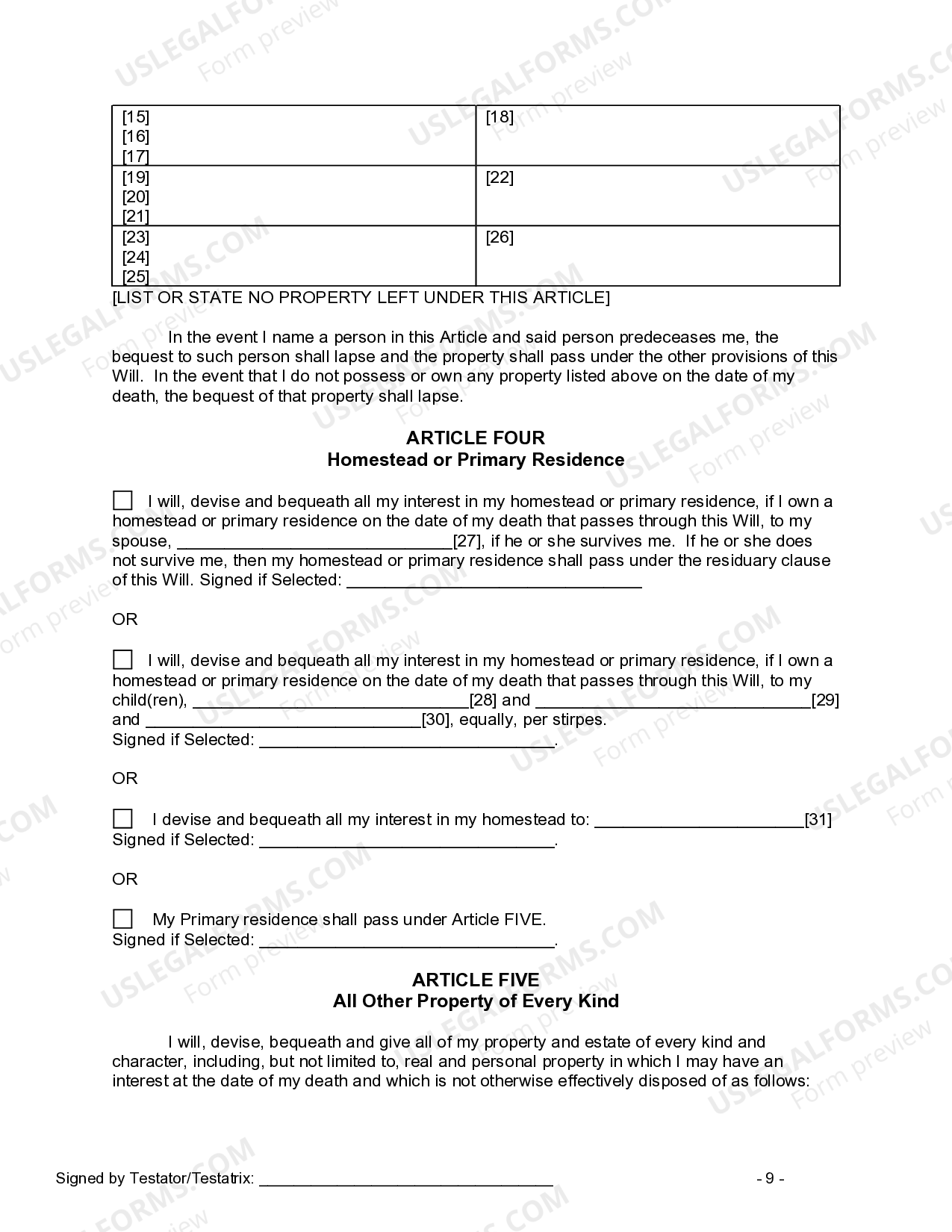 Colorado Last Will and Testament for other Persons - Colorado Last Will ...