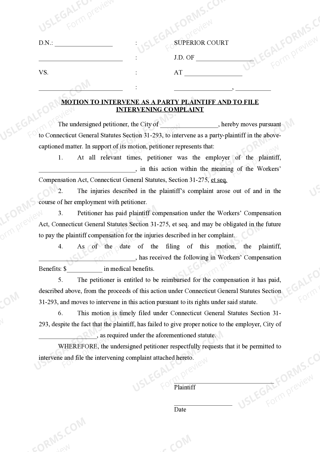 Connecticut Motion to Intervene as a Party Plaintiff and to File ...