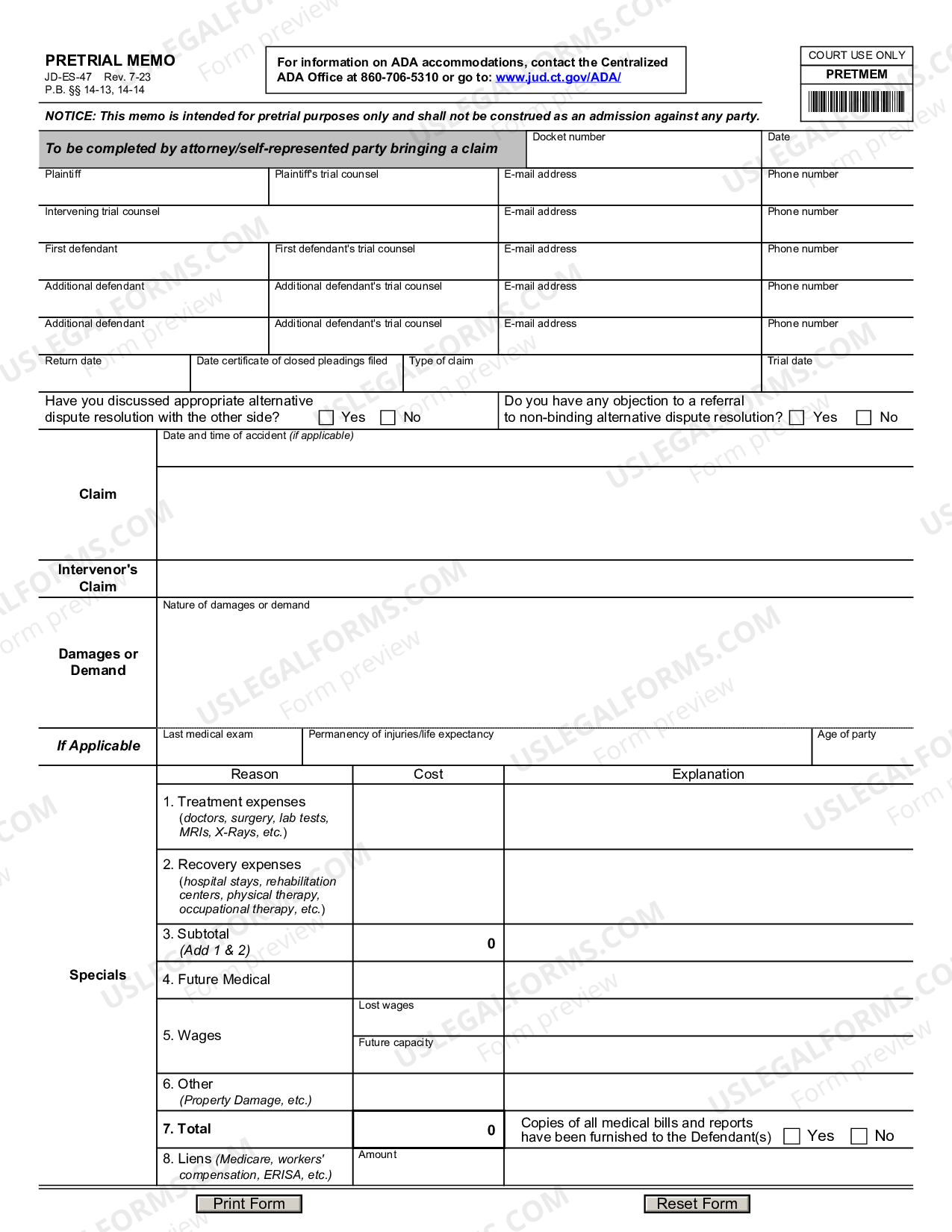 South Carolina Affidavit of Service - Legal Proof Of Service Form South ...