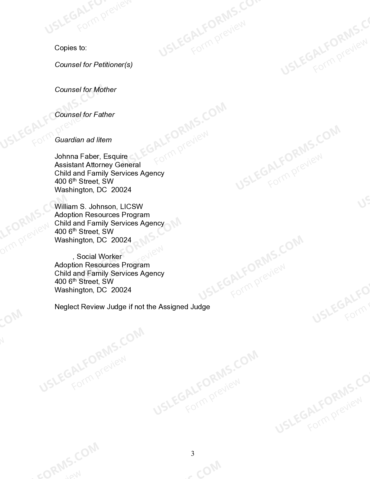 District of Columbia Notice of Issuance of Final Decree of Adoption ...