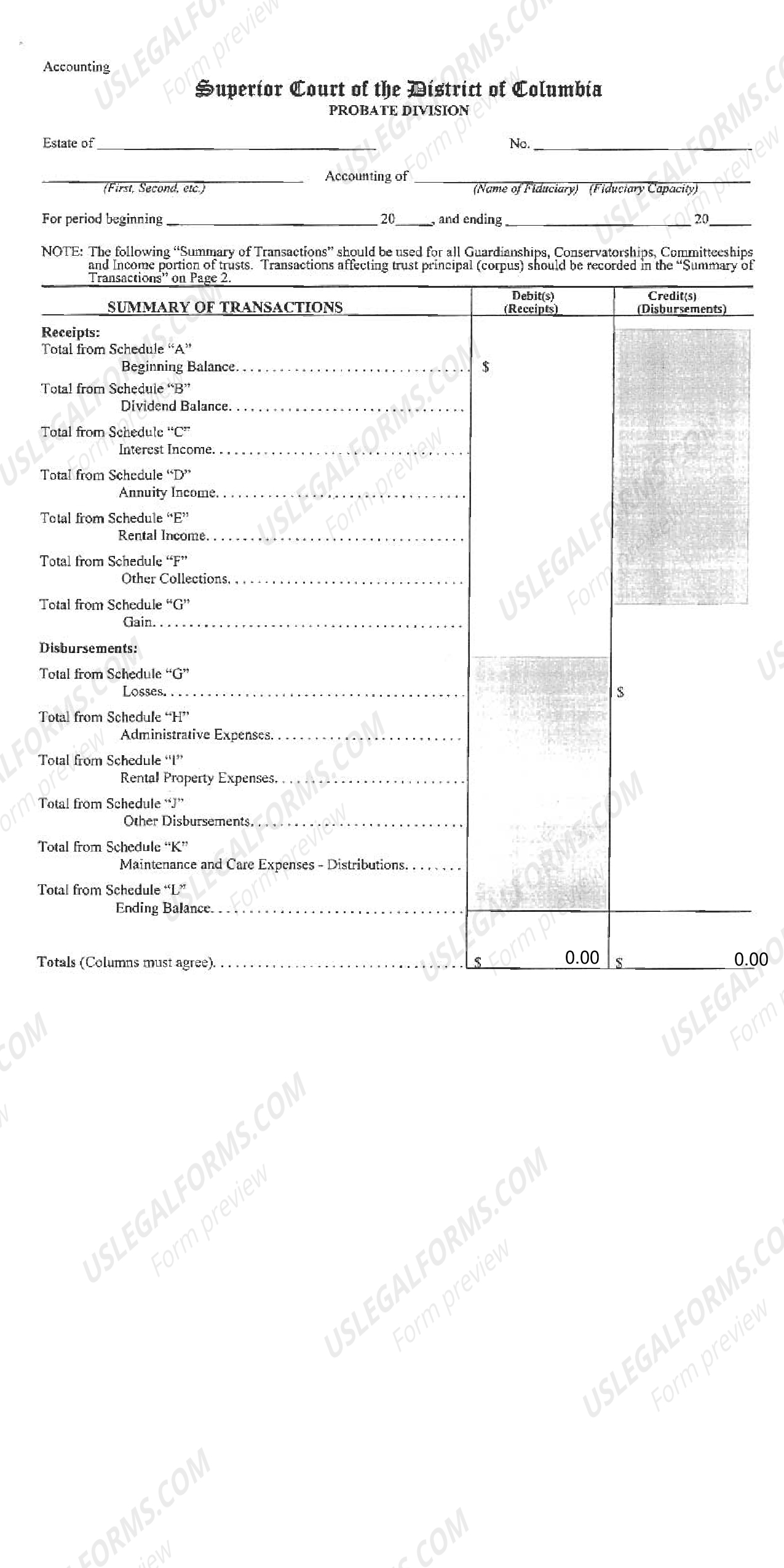 District of Columbia Accounting | US Legal Forms