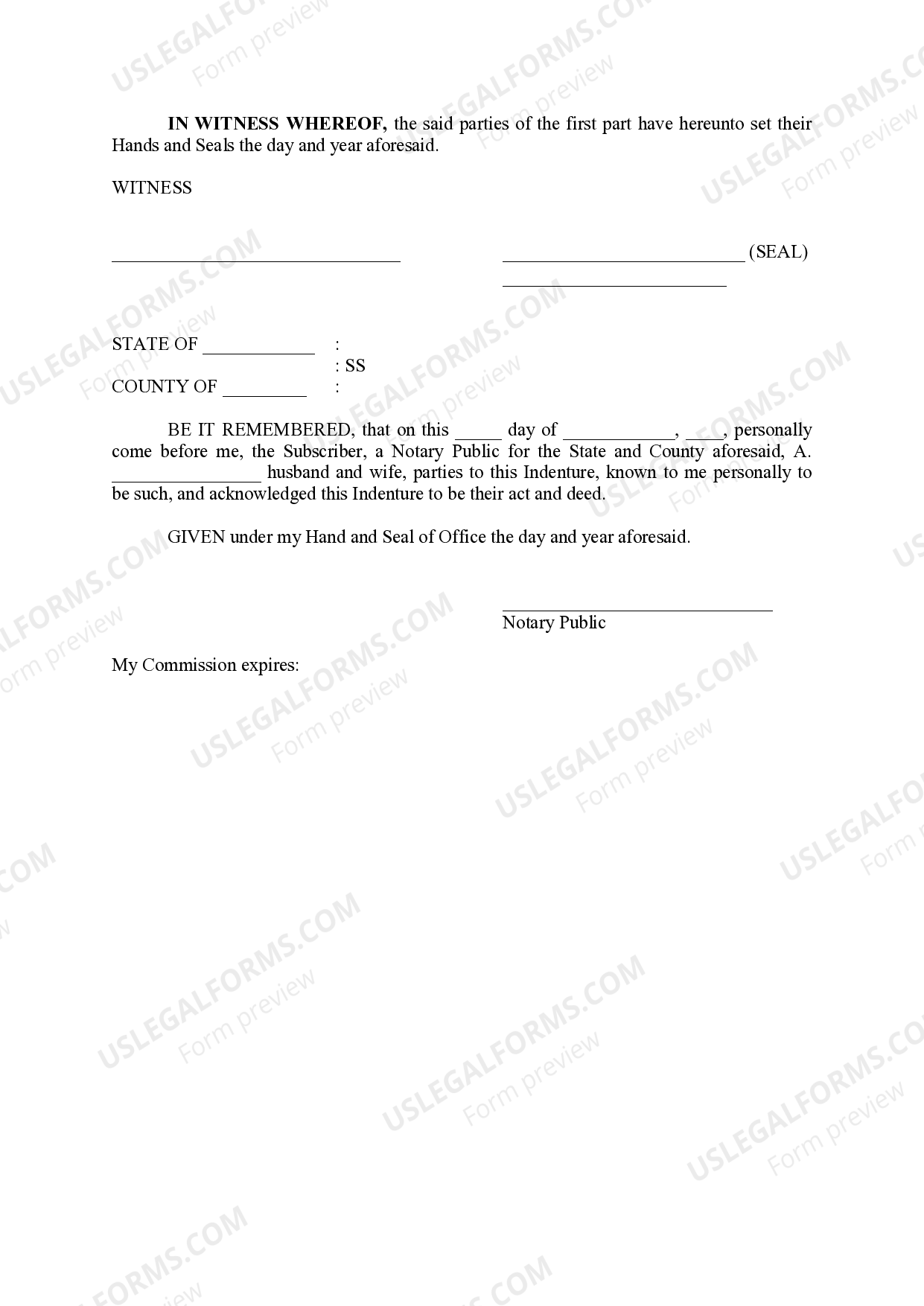 Delaware Deed of Easement | US Legal Forms