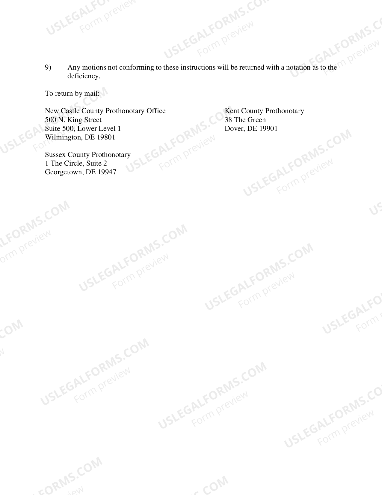 Delaware Motion for Reduction or Modification of Sentence - Sentence ...