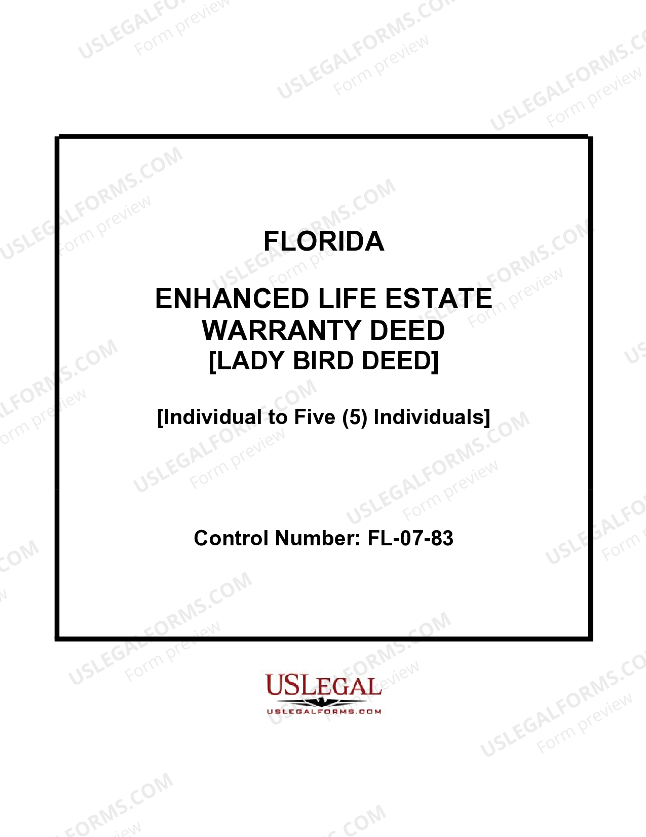 Florida Enhanced Life Estate or Lady Bird Deed - Lady Bird Deed Form ...
