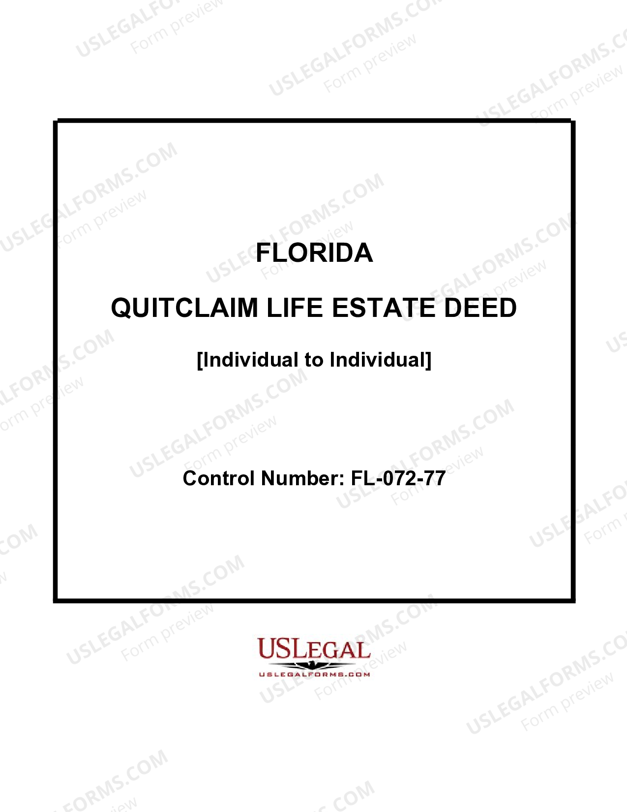 Florida Quitclaim Life Estate Deed - Quitclaim Life Estate Deed | US ...