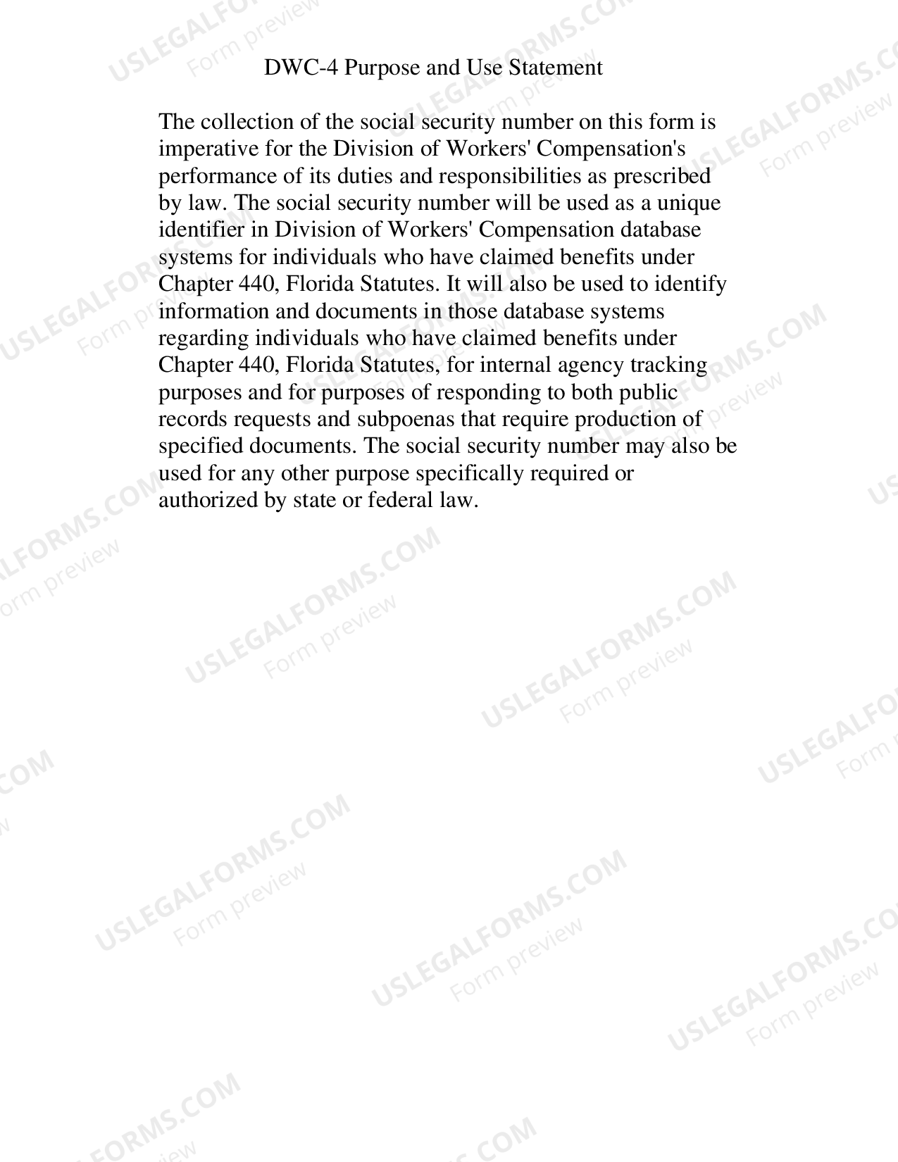 Florida Notice of Action / Change | US Legal Forms