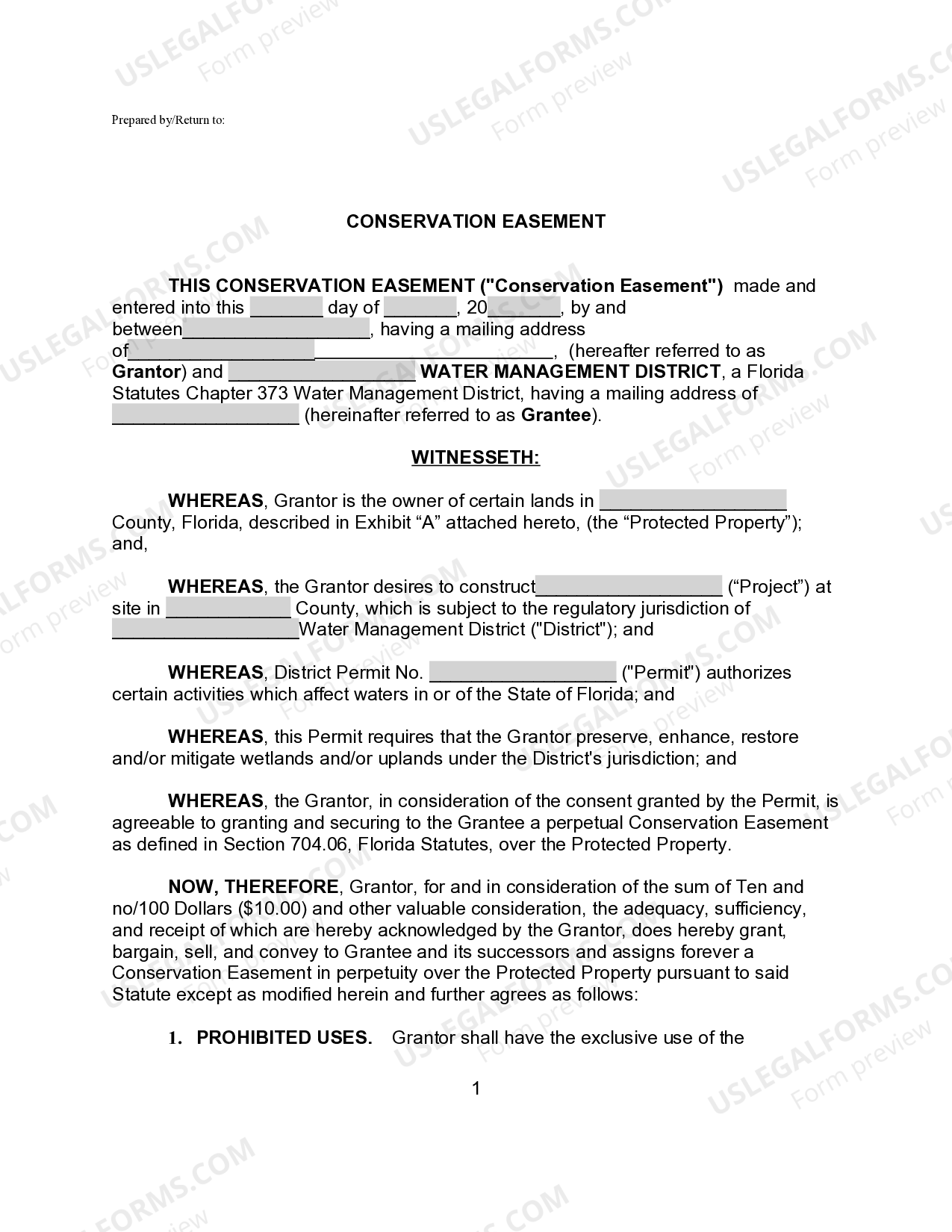 Florida Conservative Easement | US Legal Forms