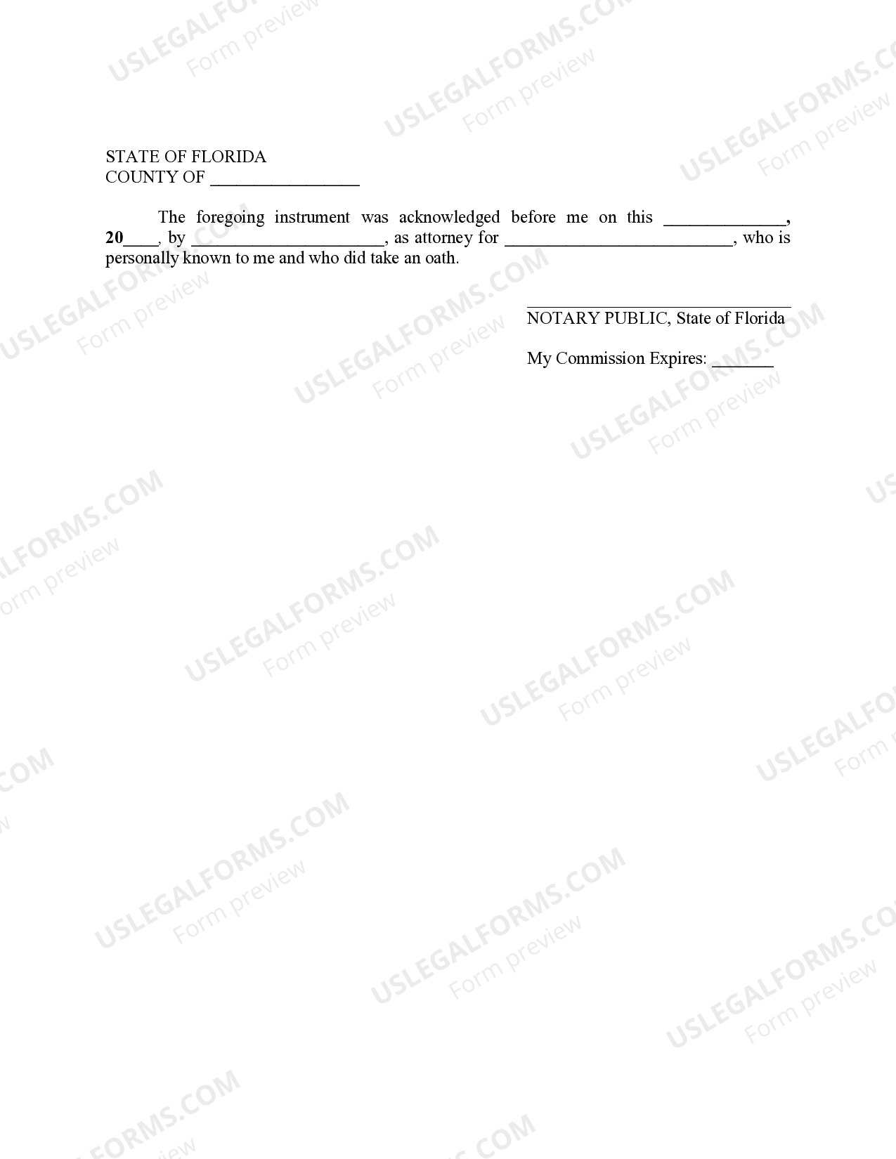 Port St. Lucie Affidavit in Compliance with Section 55.505 - Continuous ...