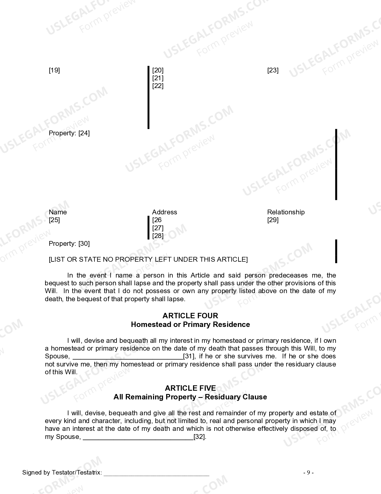 Florida Mutual Wills Package with Last Wills and Testaments for Married ...