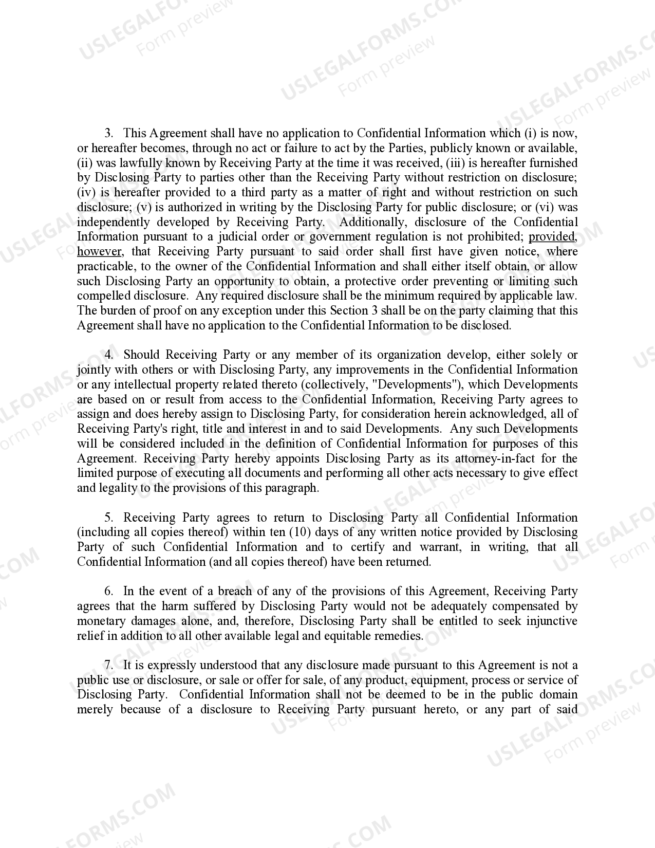 Georgia Confidentiality and Non-Disclosure Agreement for a ...