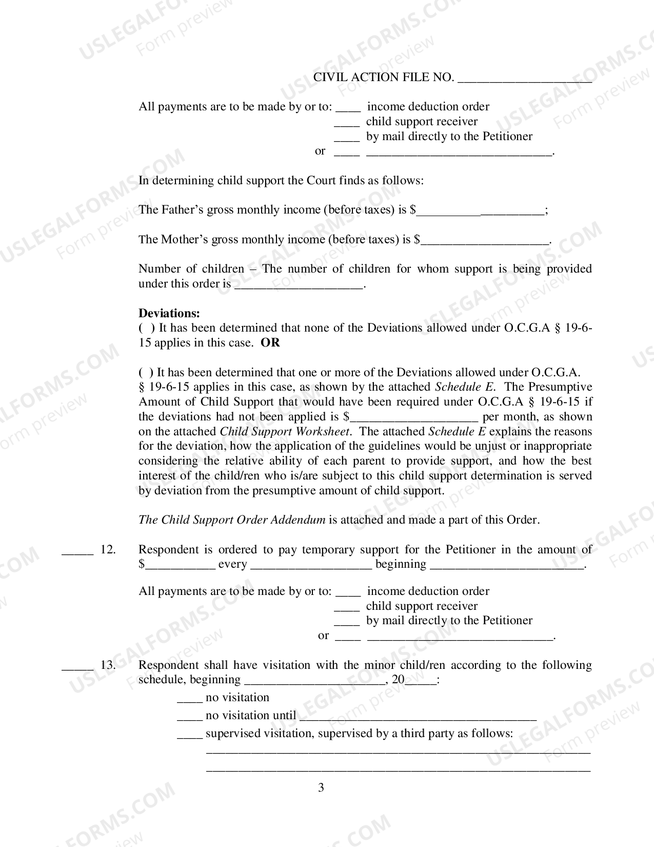 Georgia Permanent Family Violence Protective Order - Family Violence ...