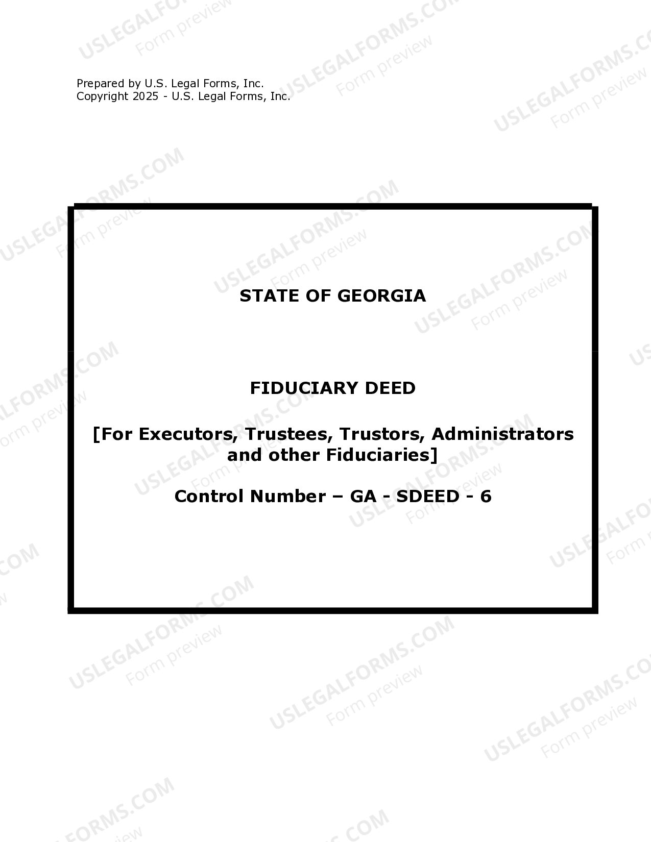 Conservatorship Deed Georgia Forms | US Legal Forms