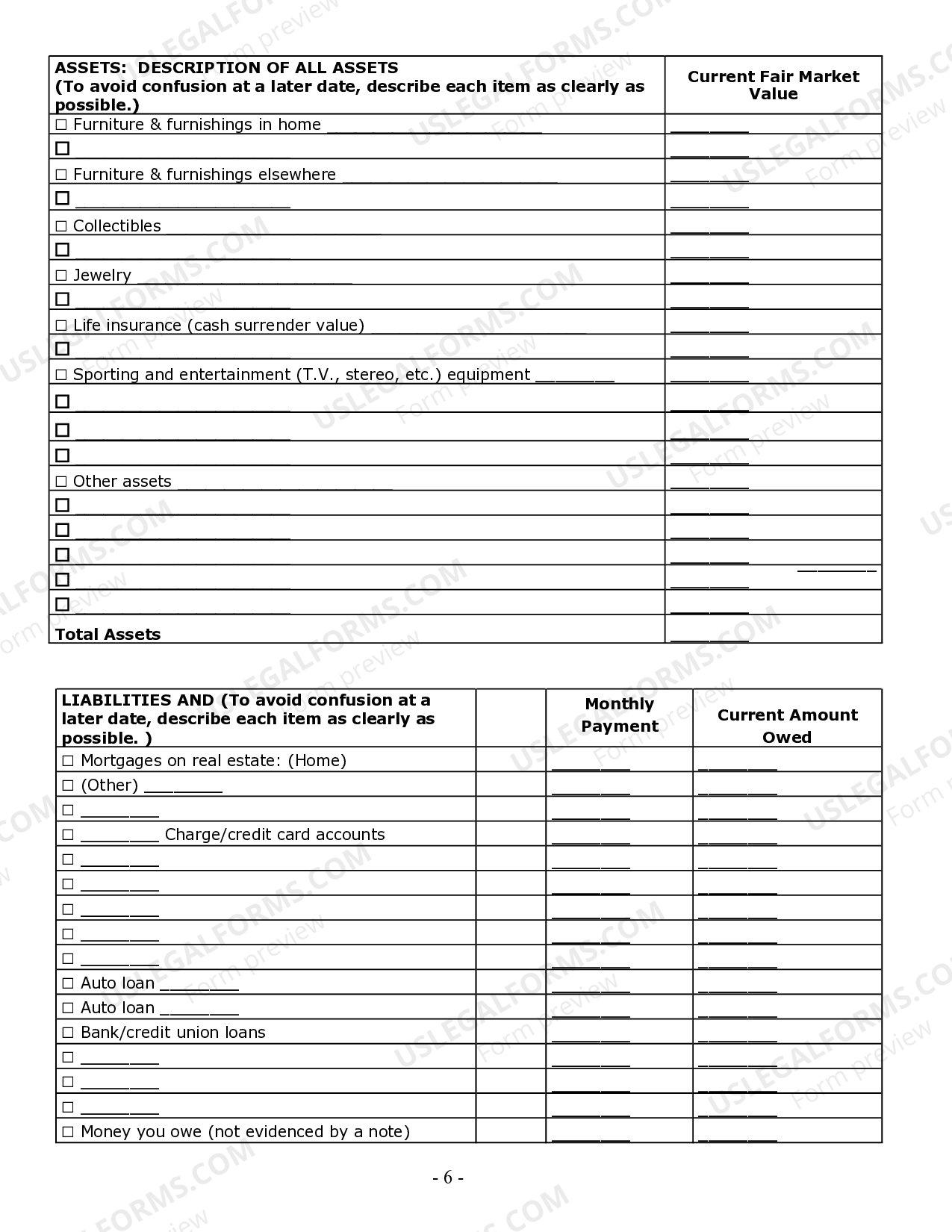 Estate Planning Checklist Form With 2 Points US Legal Forms