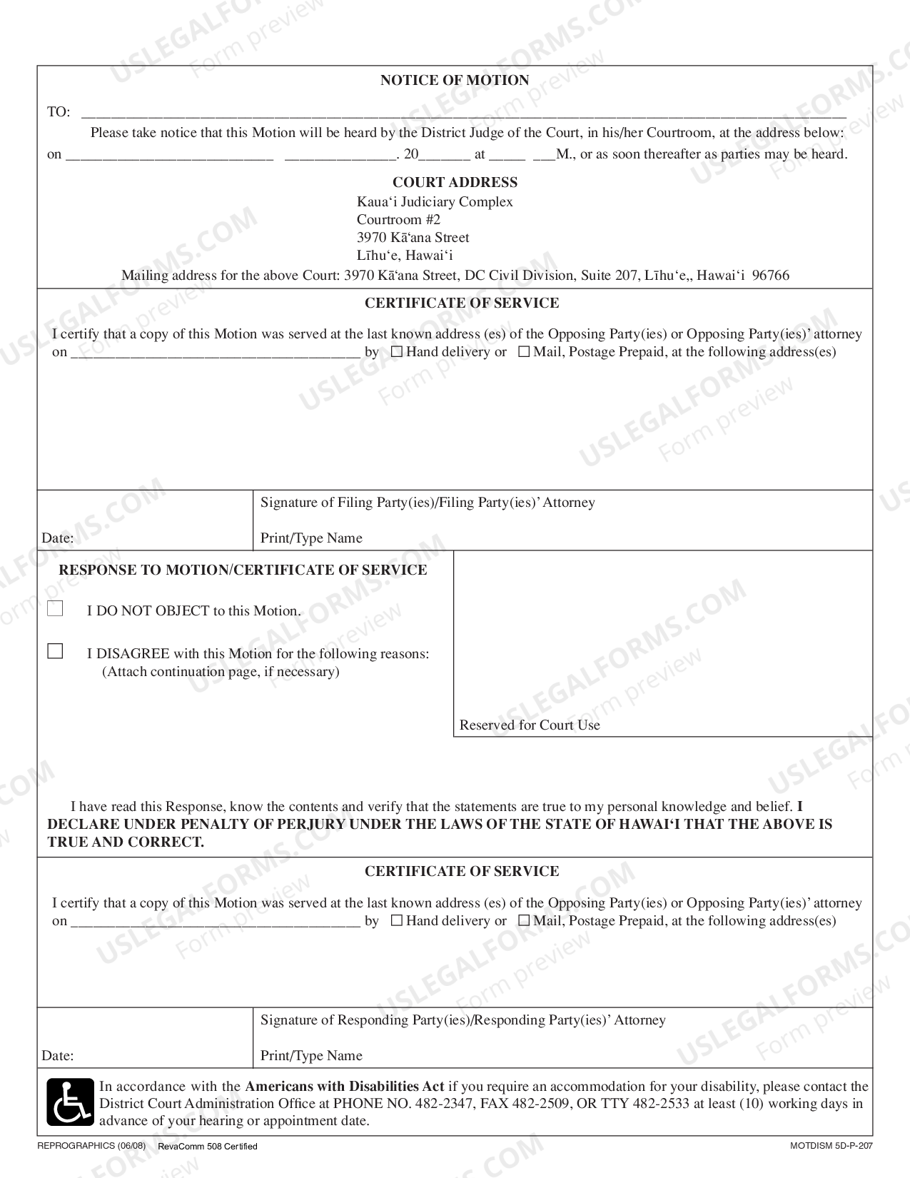 Hawaii Motion to Dismiss | US Legal Forms