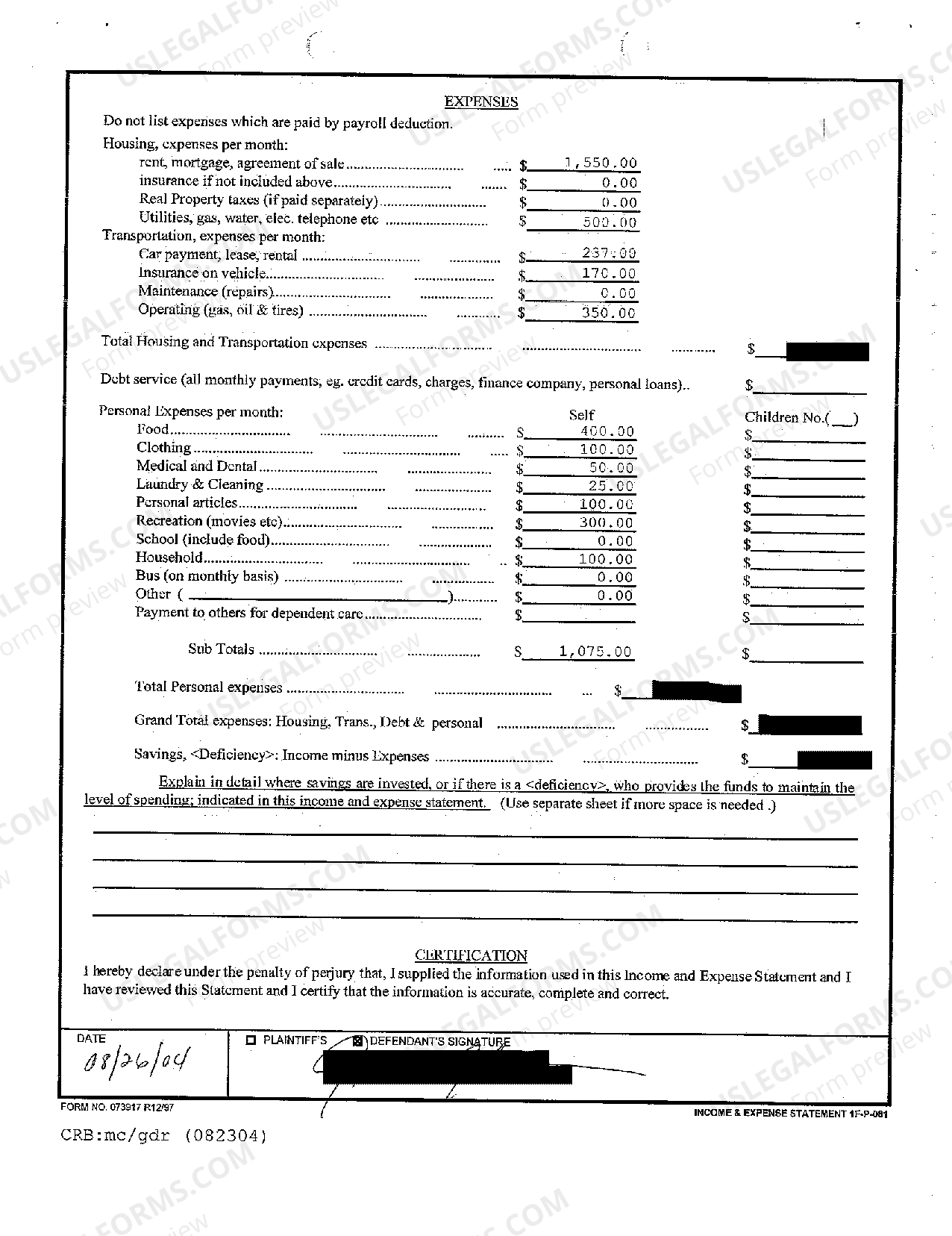 Hawaii Responsive Position Statement of Defendant Cross-Defendant ...