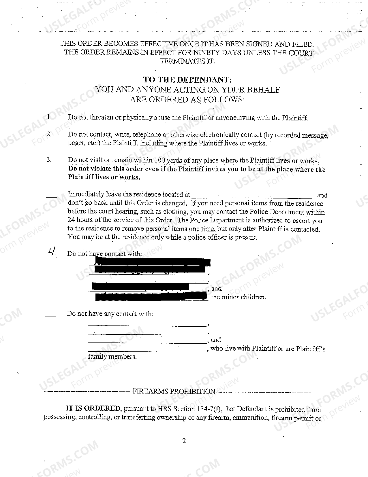 Hawaii Temporary Restraining Order - How To Fight A Temporary ...