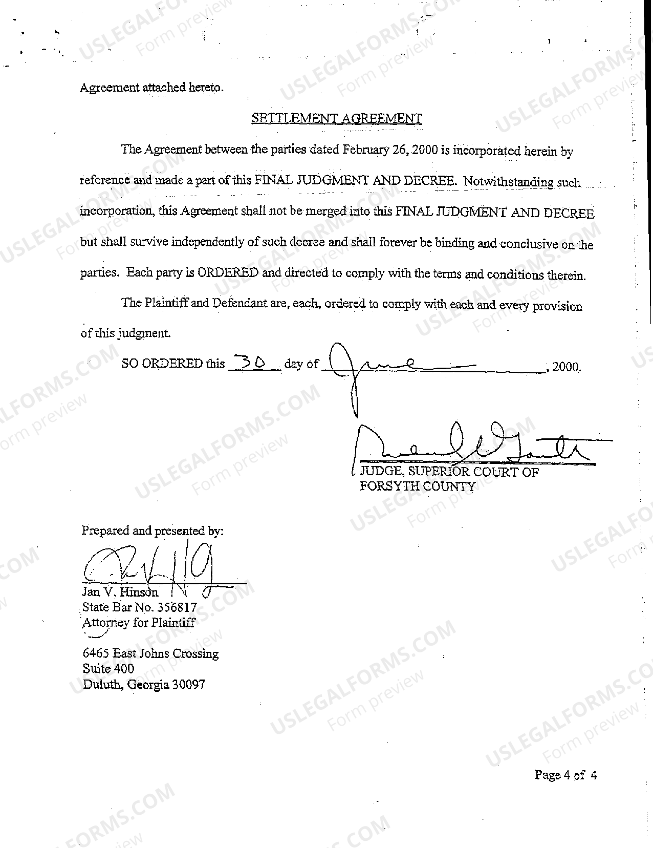 Hawaii Final Judgment and Original Divorce Decree | US Legal Forms