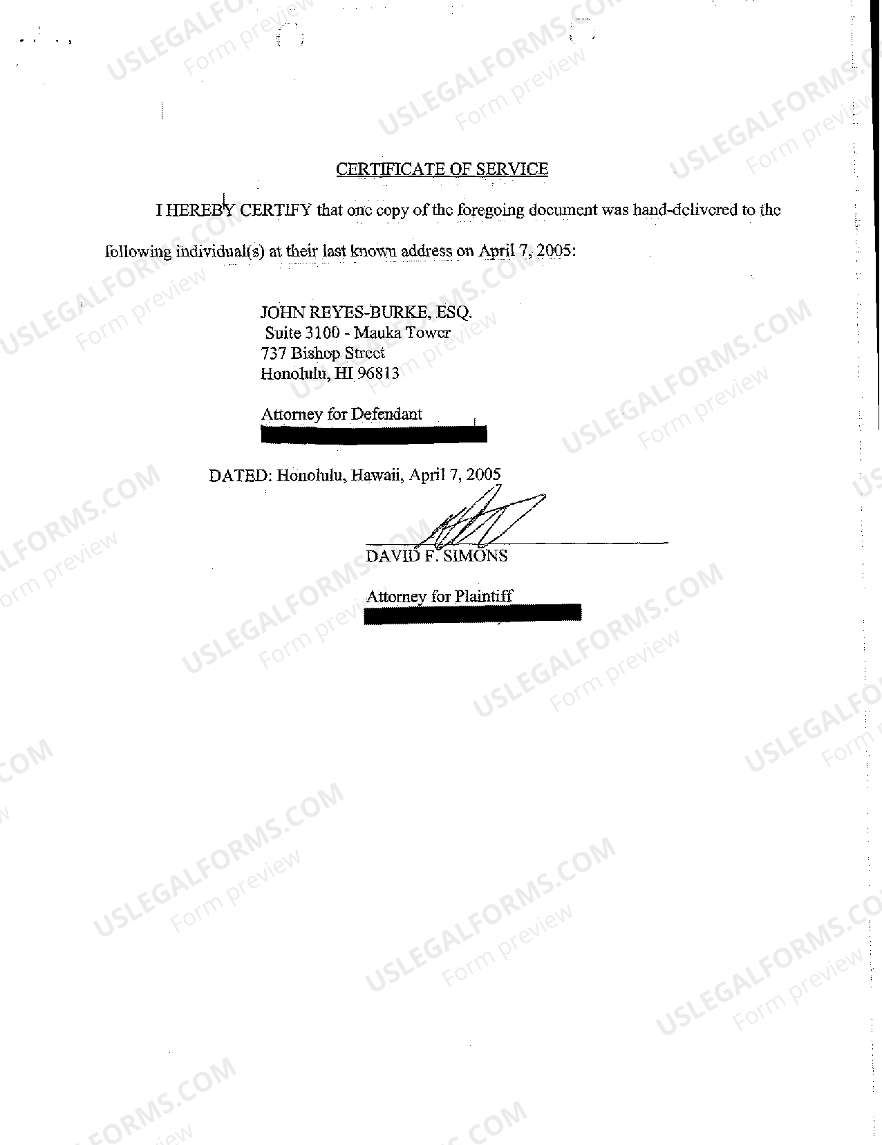 Hawaii Plaintiff's Pretrial Statement | US Legal Forms