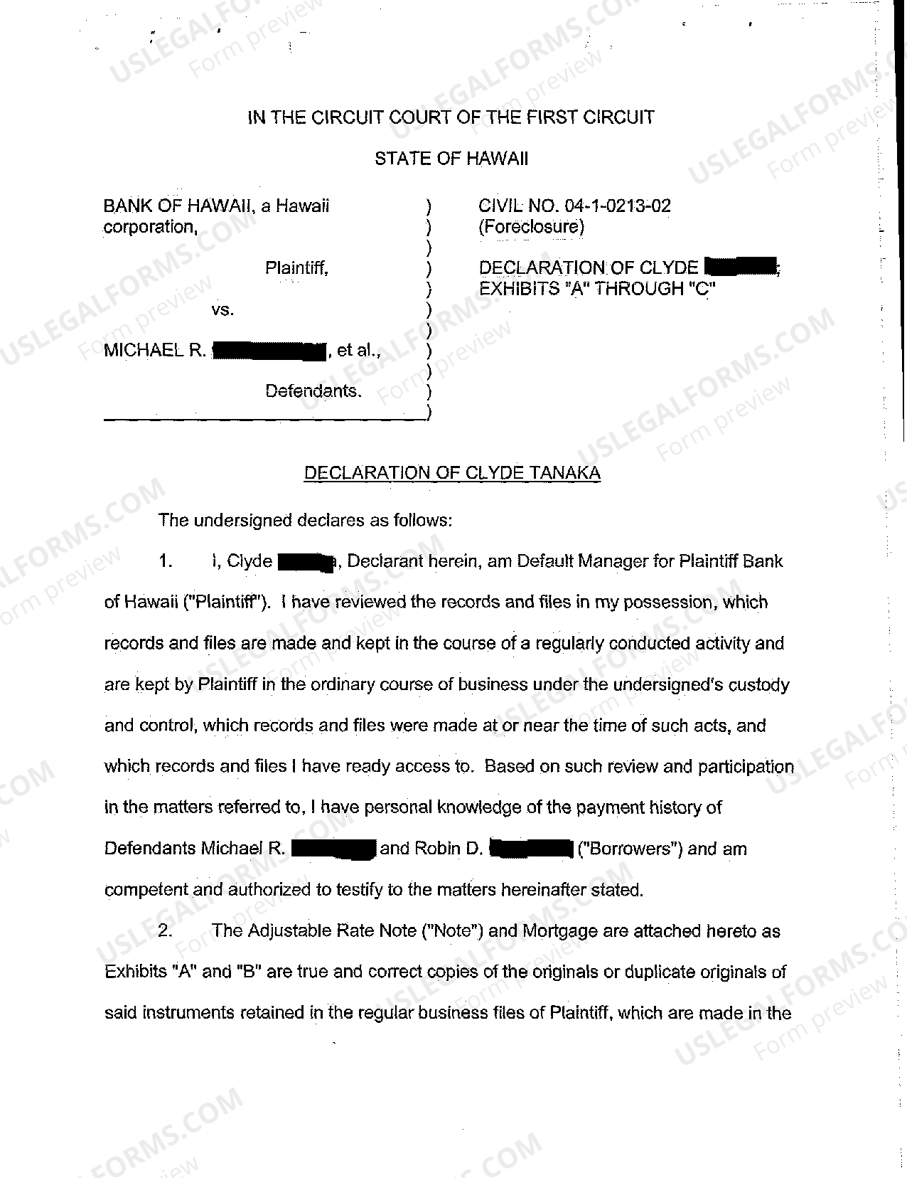 Hawaii Plaintiff's Motion for Summary Judgment Against Defendants Decree, Interlocutory Decree ...