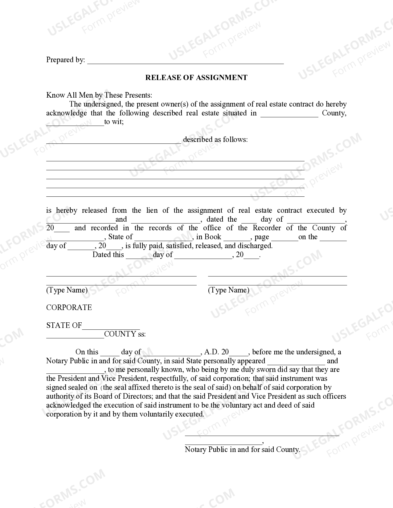 Iowa Release of Assignment | US Legal Forms