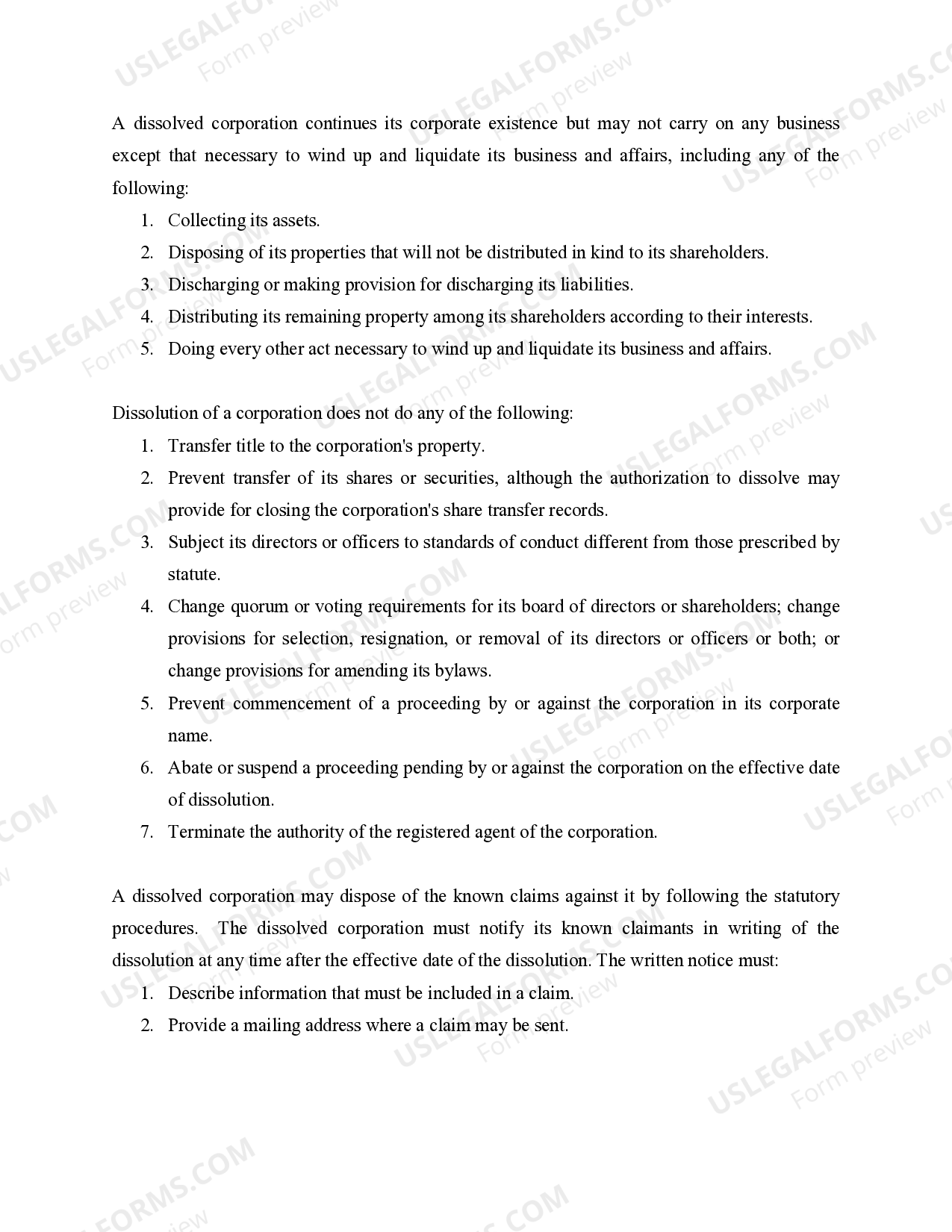 Iowa Dissolution Package to Dissolve Corporation - Iowa Statement Of ...