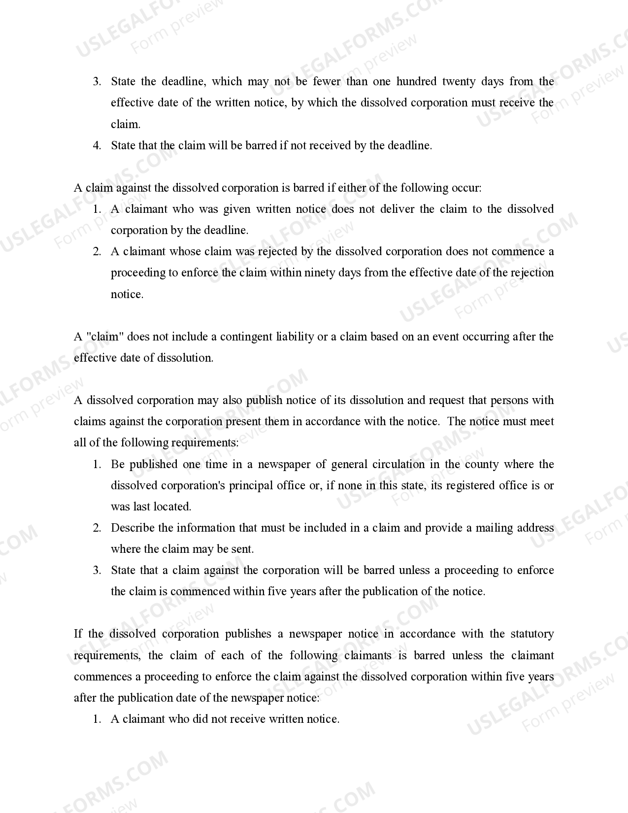 Iowa Dissolution Package to Dissolve Corporation - Iowa Statement Of ...