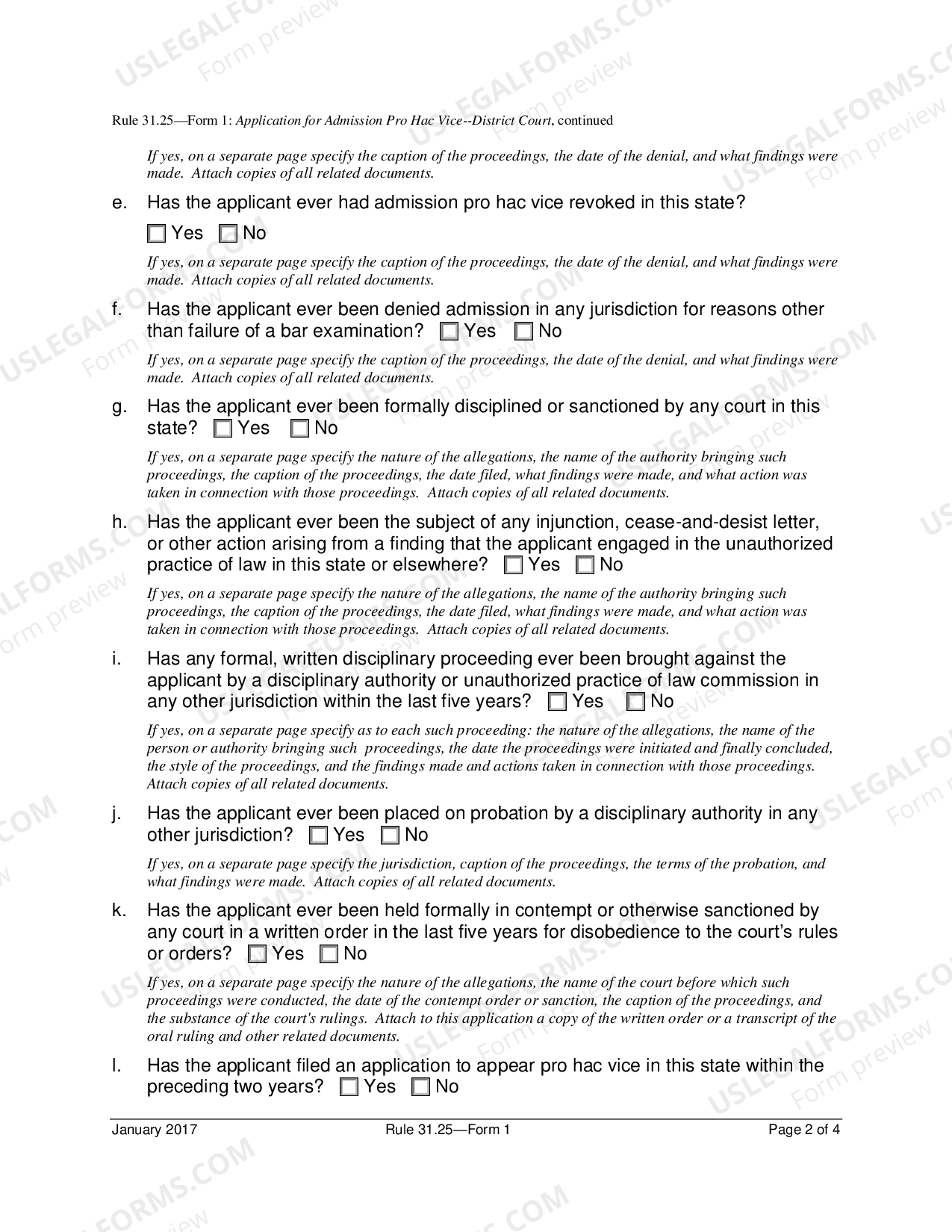 Iowa Application for Admission Pro Hac Vice - District Court | US Legal ...