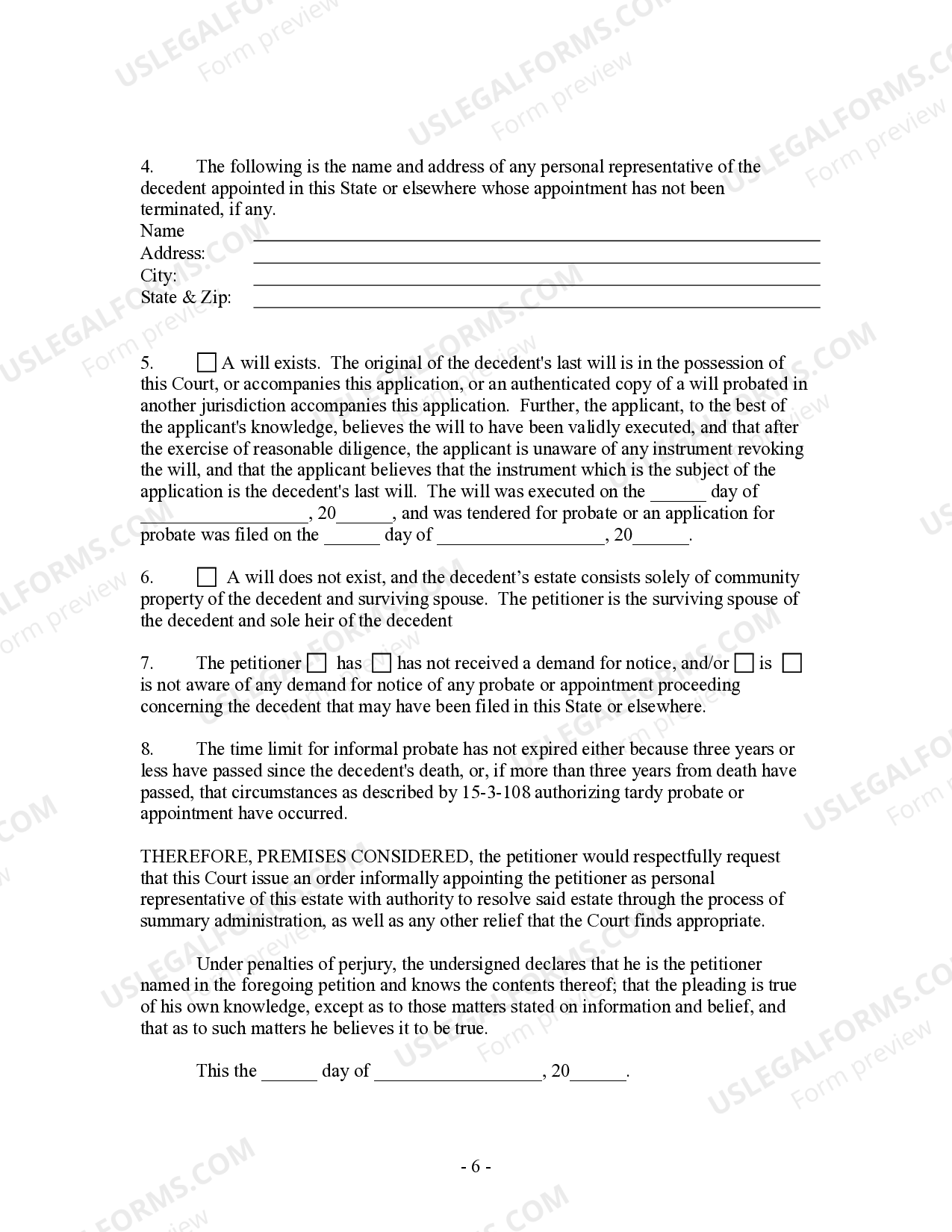 Idaho Summary Administration Package for Small Estates - Summary ...