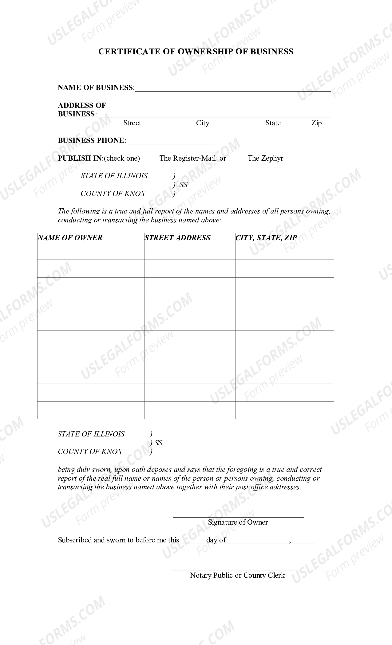 Certificate Of Ownership In A Corporation | US Legal Forms