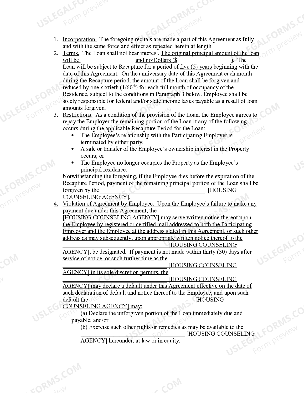 Illinois Forgivable Loan and Promissory Note | US Legal Forms