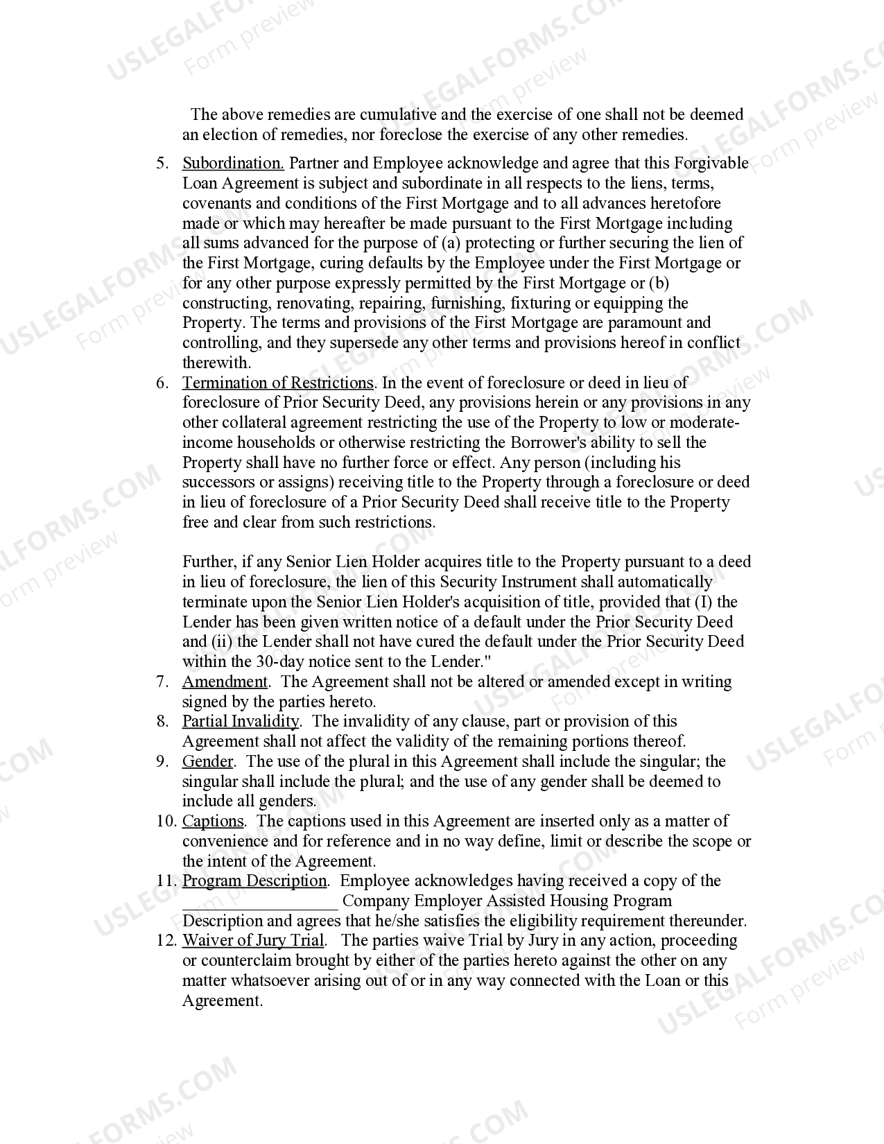 Illinois Forgivable Loan and Promissory Note | US Legal Forms